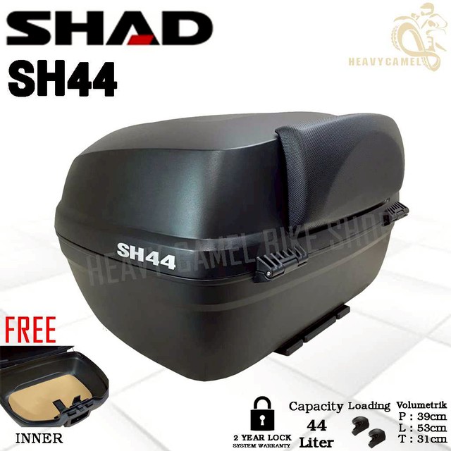 !!ฟรีเบาะพิงหลัง กล่องหลัง SHAD SH44 ความจุ 44 ลิตร สามารถเก็บหมวกกัน ...