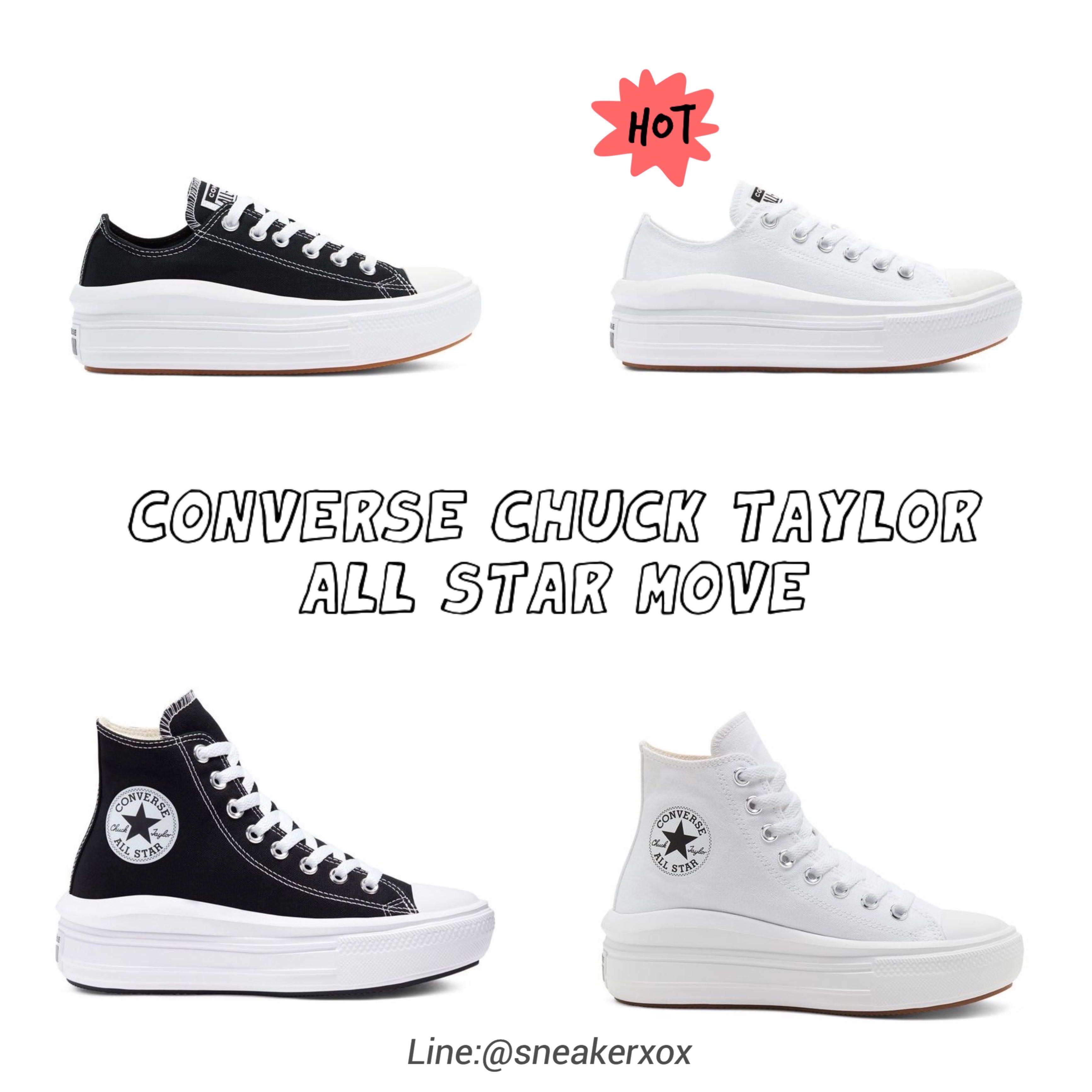 (พร้อมส่ง) Converse chuck taylor all star move รุ่นจองกุกใส่ | LINE ...