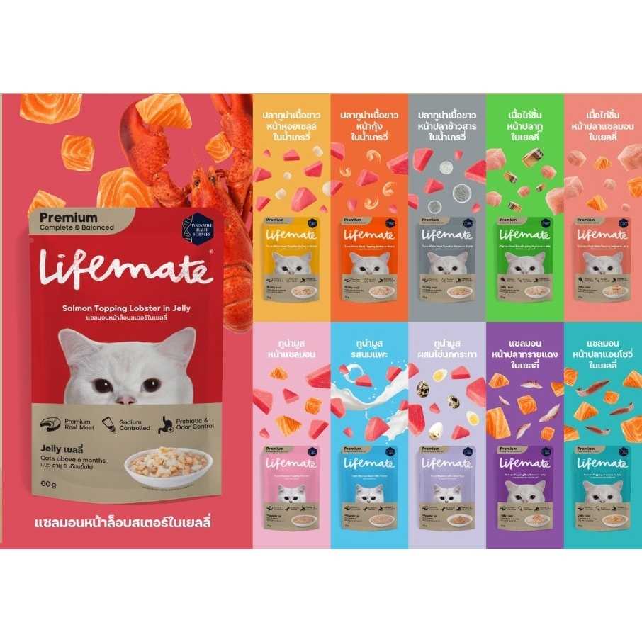 Lifemate Premium Complete & Balanced Wet Cat Food ไลฟ์เมต อาหารเปียกแมว ...
