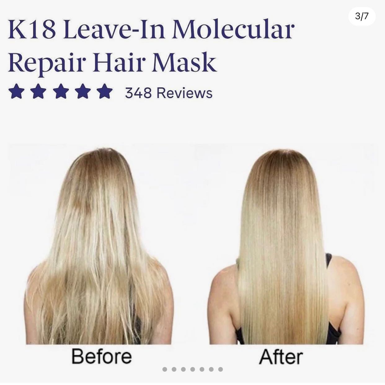 K18 Leave-In Molecular Repair Hair Mask | LINE SHOPPING