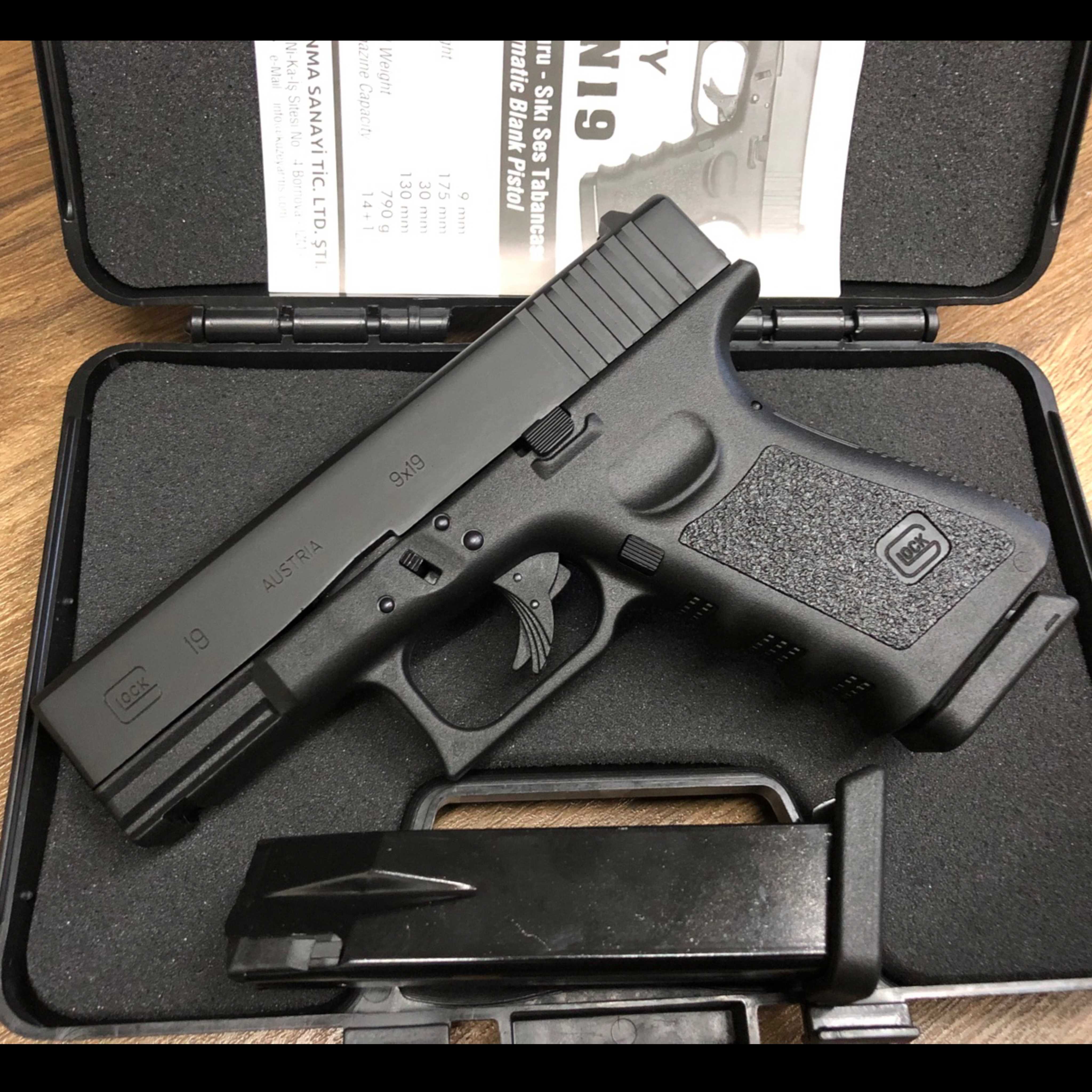 Kuzey Glock 19 ดำล้วน ธรรมดา ฟลูมาร์คกิ้ง | LINE SHOPPING