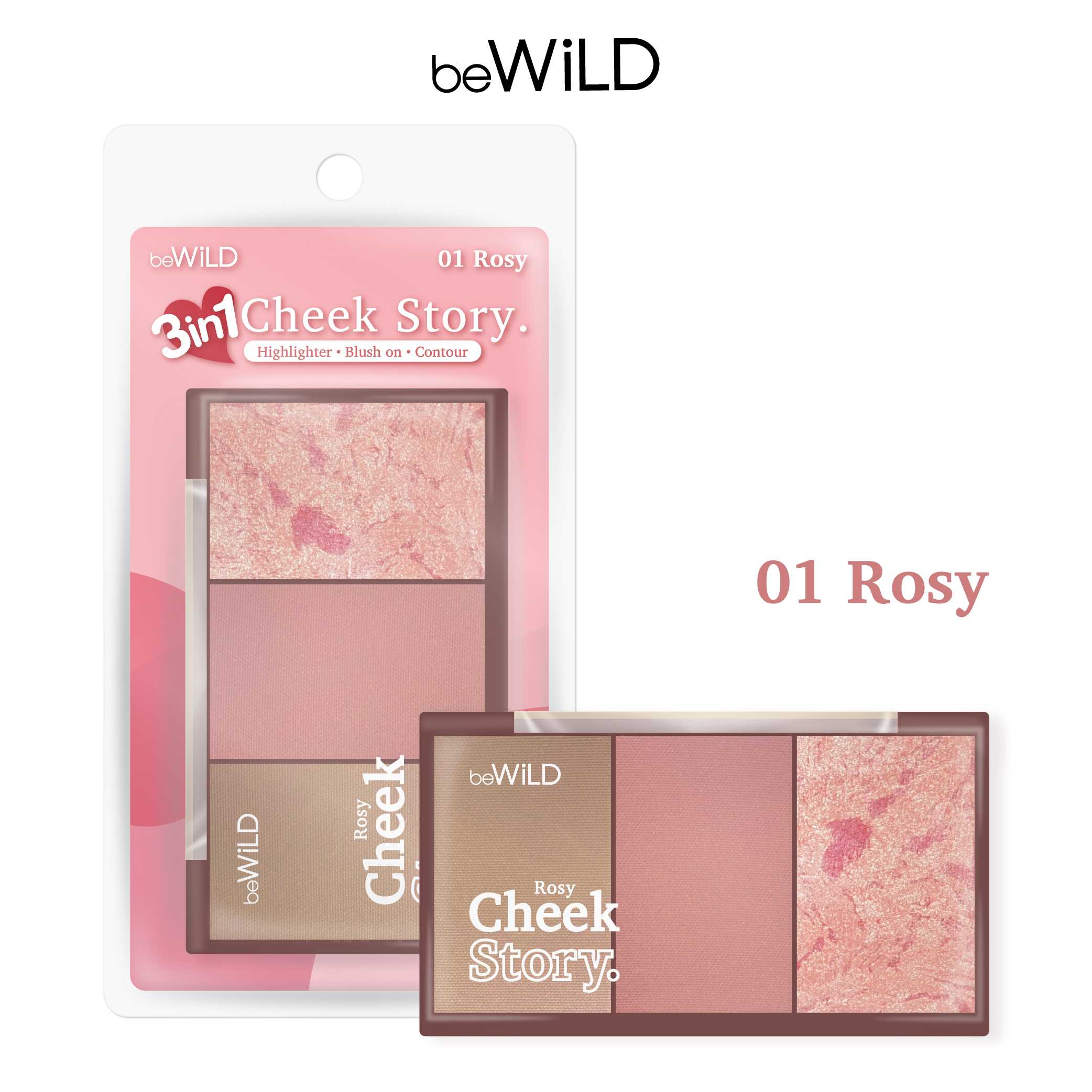 beWiLD Cheek Story 3IN1 Blush palette | LINE SHOPPING
