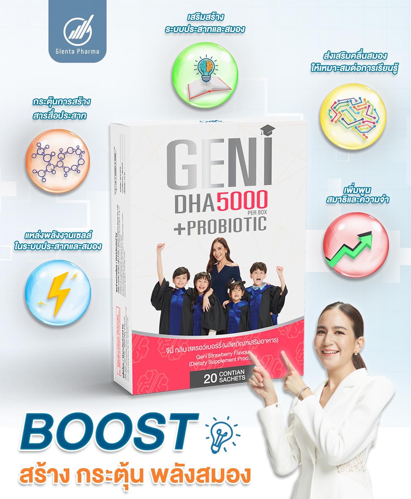 GENI Jelly DHA บำรุงสมอง เสริมภูมิต้านทาน | LINE SHOPPING