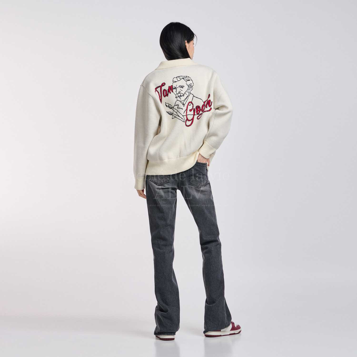 [PRE-ORDER] ADLV VAN GOGH ARTWORK ZIP UP KNIT | LINE SHOPPING