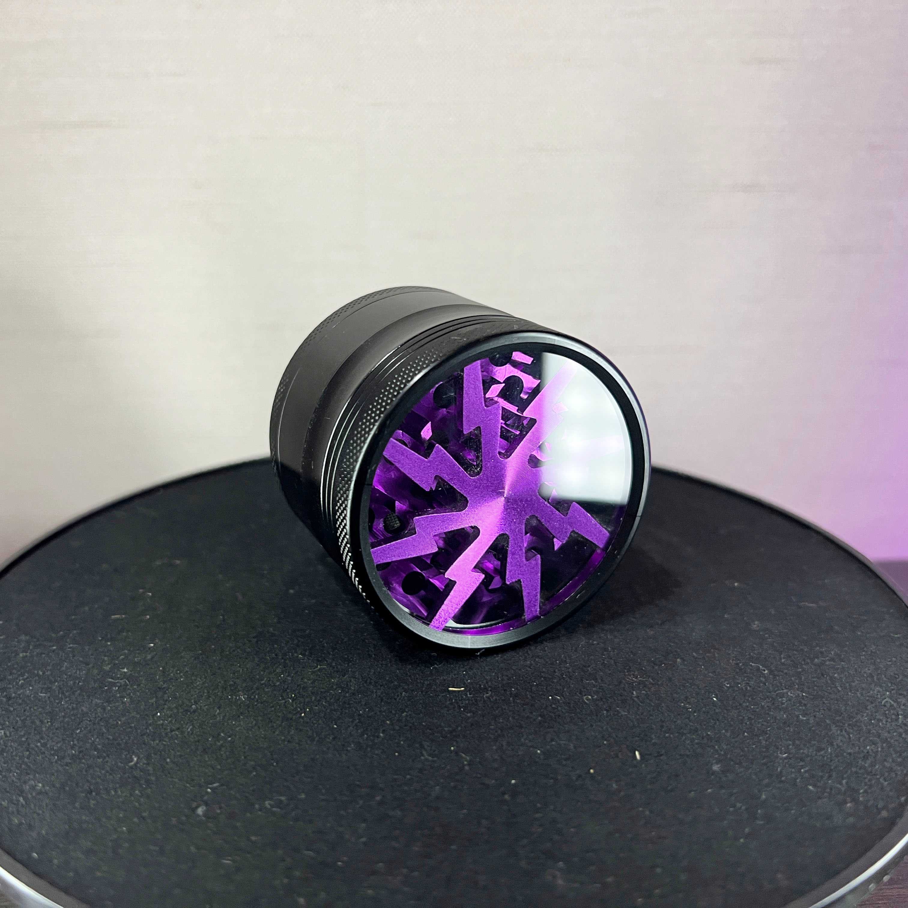 4 Pieces Flash Aluminum Grinder - Purple | LINE SHOPPING