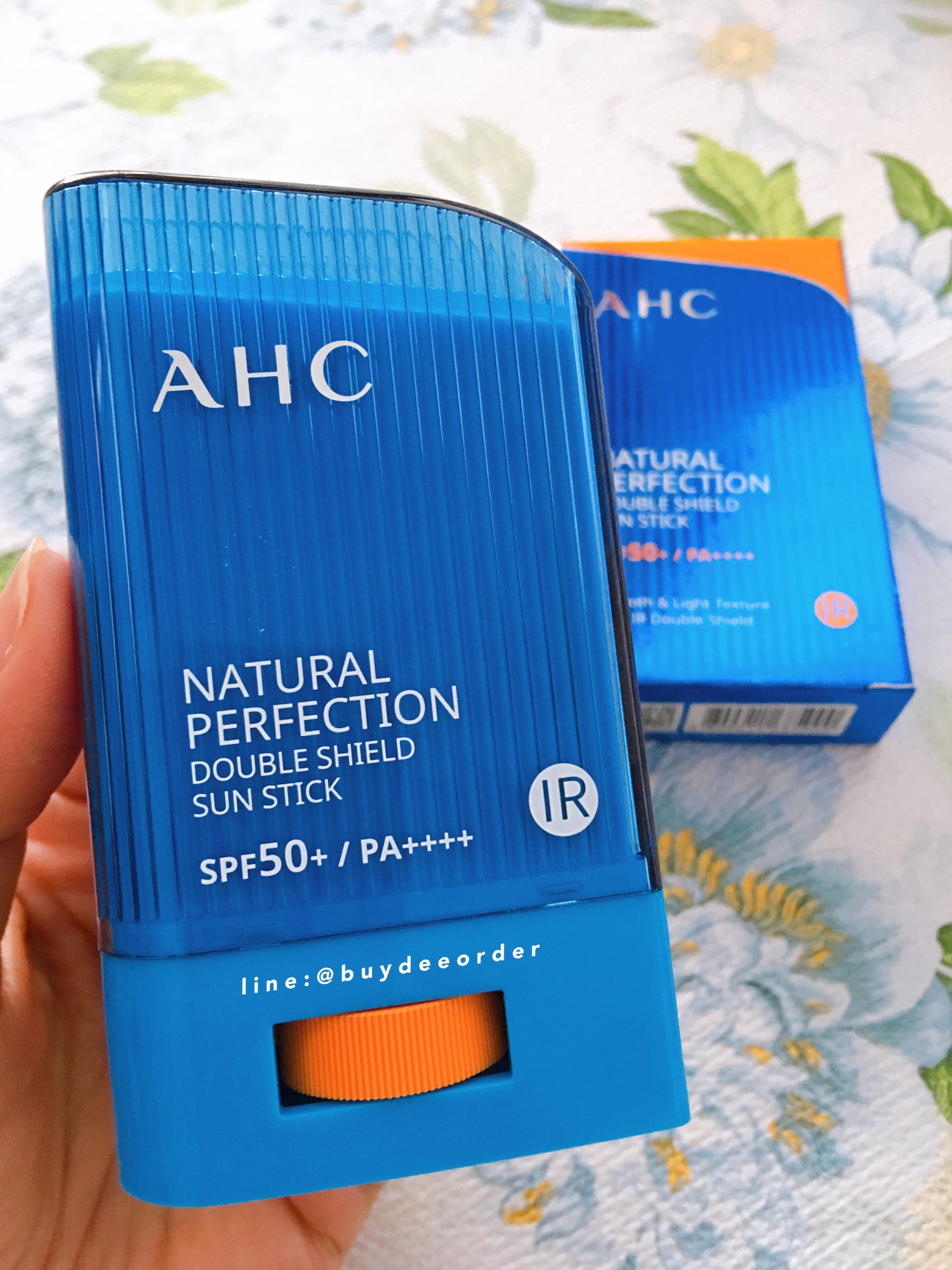🇰🇷 ครีมกันแดดแบบแท่งนำเข้าจากเกาหลี AHC Natural Perfection Double Shield Sun Stick SPF 50 PA ...
