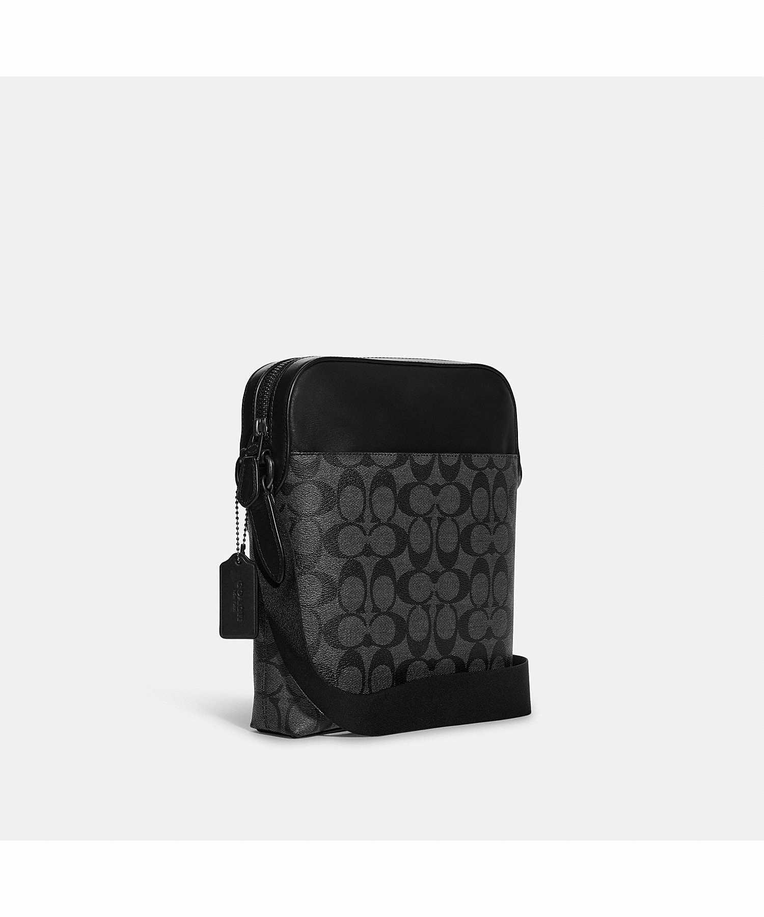 COACH HOUSTON FLIGHT BAG IN SIGNATURE CANVAS 4010 QBMI5 | LINE SHOPPING