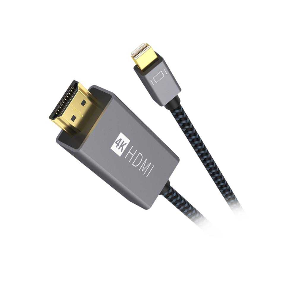 IVANKY 4K Mini DP male to HDMI Male cable 6.6ft /2M - Grey-Black | LINE ...