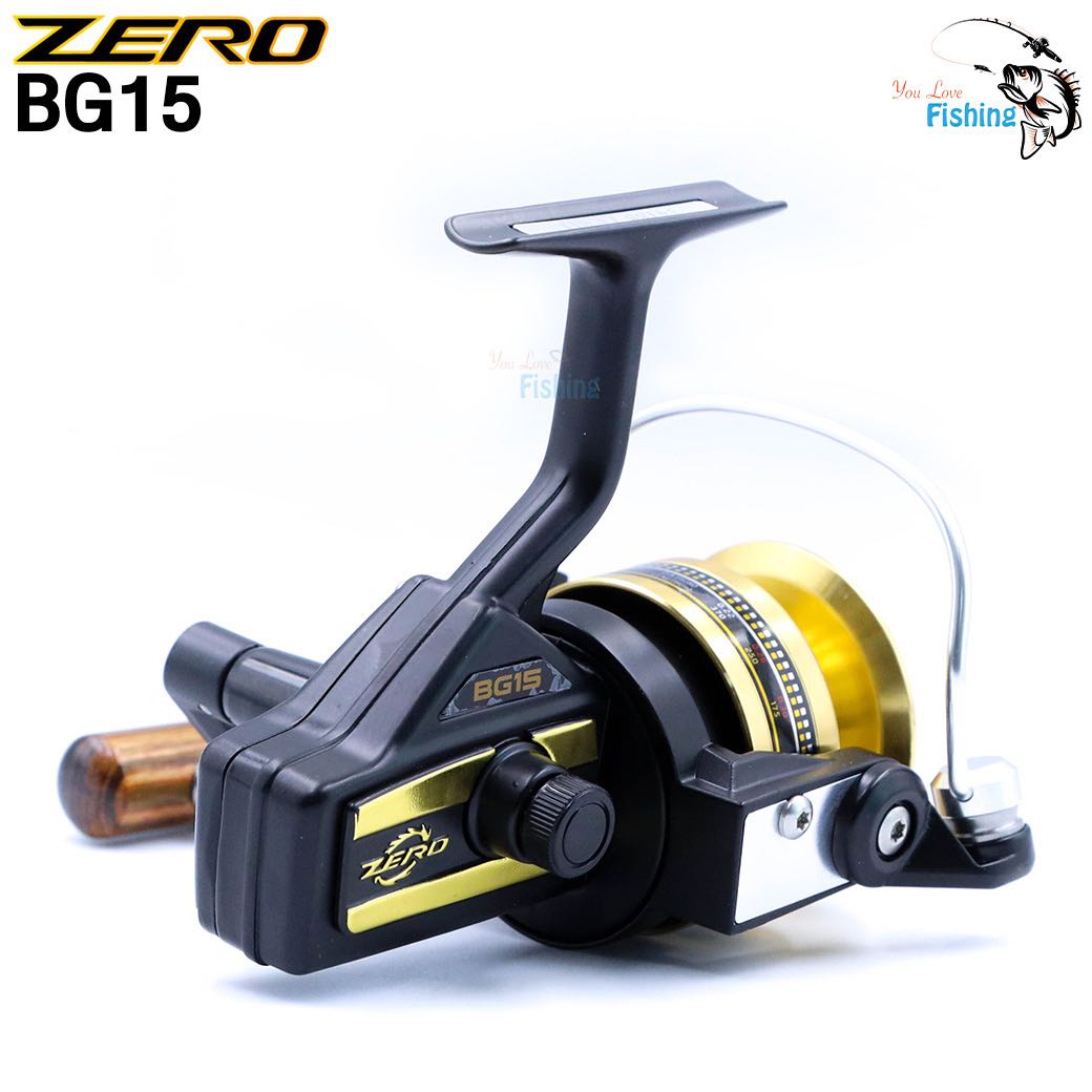 รอกสปิน BG ZERO 15 สีดำทอง โครงสร้างโลหะ ลูกปืน 5+1 แขนเกลียว ทนทาน ขาย ...