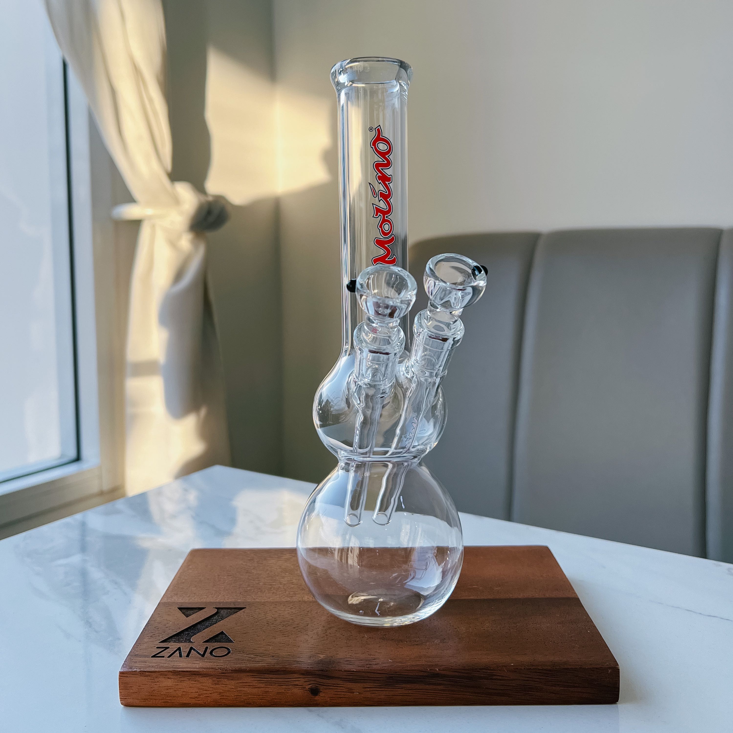 Molino Glass Double Shxxter Party Bong | 25 cm | LINE SHOPPING
