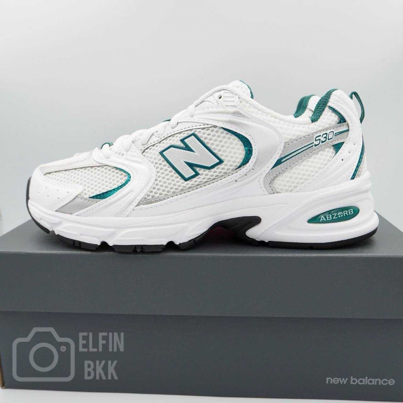 ขายดี⭐ รองเท้าผ้าใบ New Balance MR530AD สีเงิน เบจ MR530AA1 สีไข่มุก ...