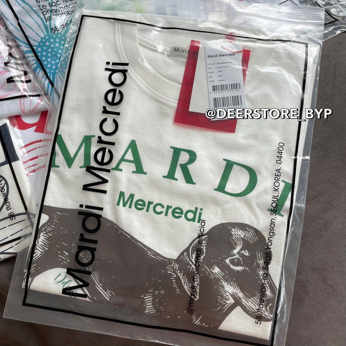 พร้อมส่ง เสื้อ Mardi Mercredi T-Shirt ลาย Ddanji | LINE SHOPPING