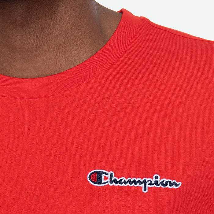 CHAMPION SMALL SCRIPT LOGO EMBROIDERY T-SHIRT | LINE SHOPPING