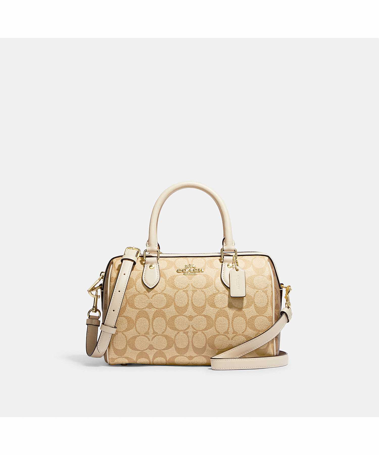 COACH ROWAN SATCHEL IN BLOCKED SIGNATURE CANVAS CH486 IMOT4 | LINE SHOPPING