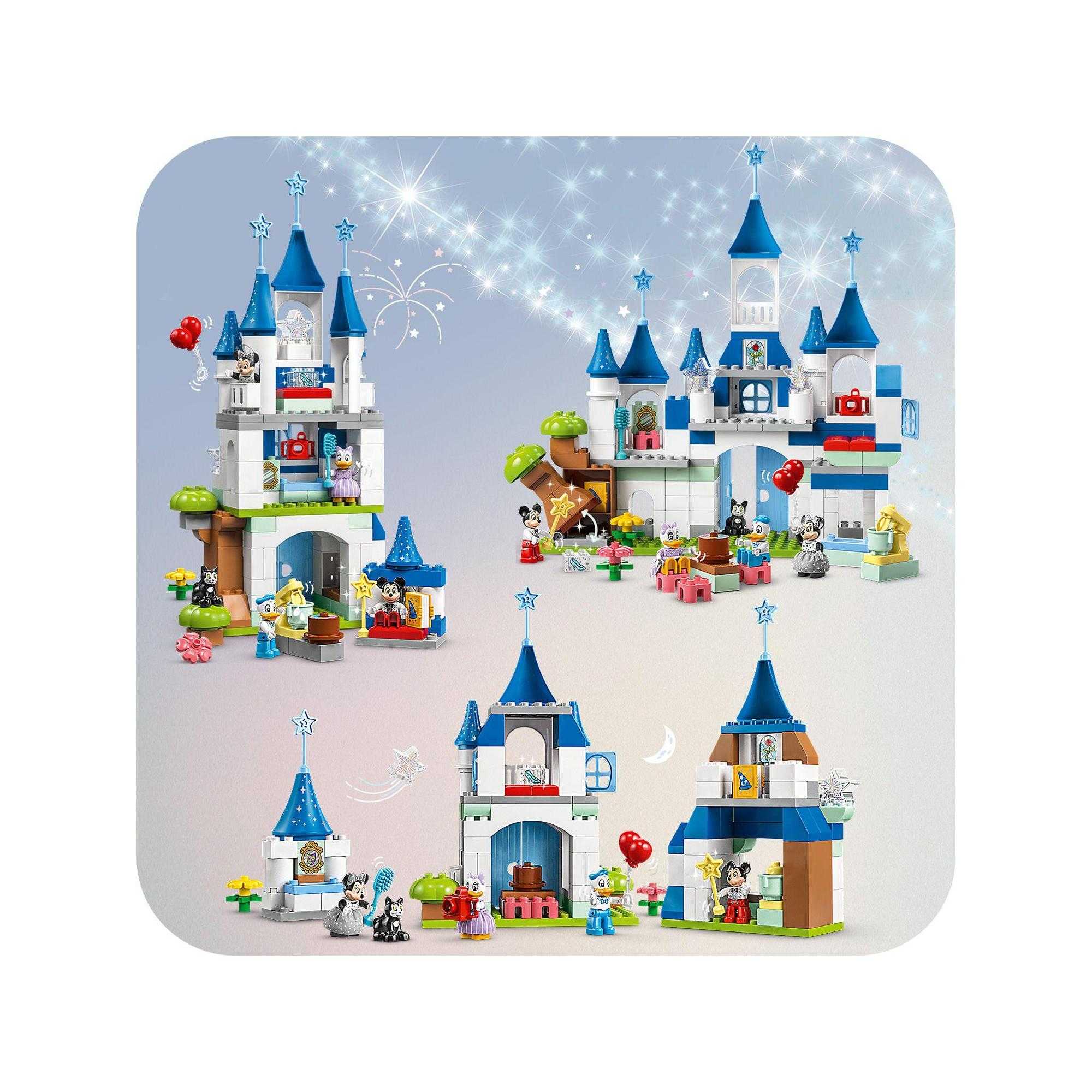 LEGO DUPLO Disney 10998 3 in1 Magic Castle Building Toy Set (160 Pieces ...