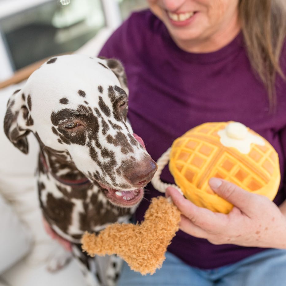 PLAY Chicken & Woofles Rope & Plush Dog Toy | LINE SHOPPING