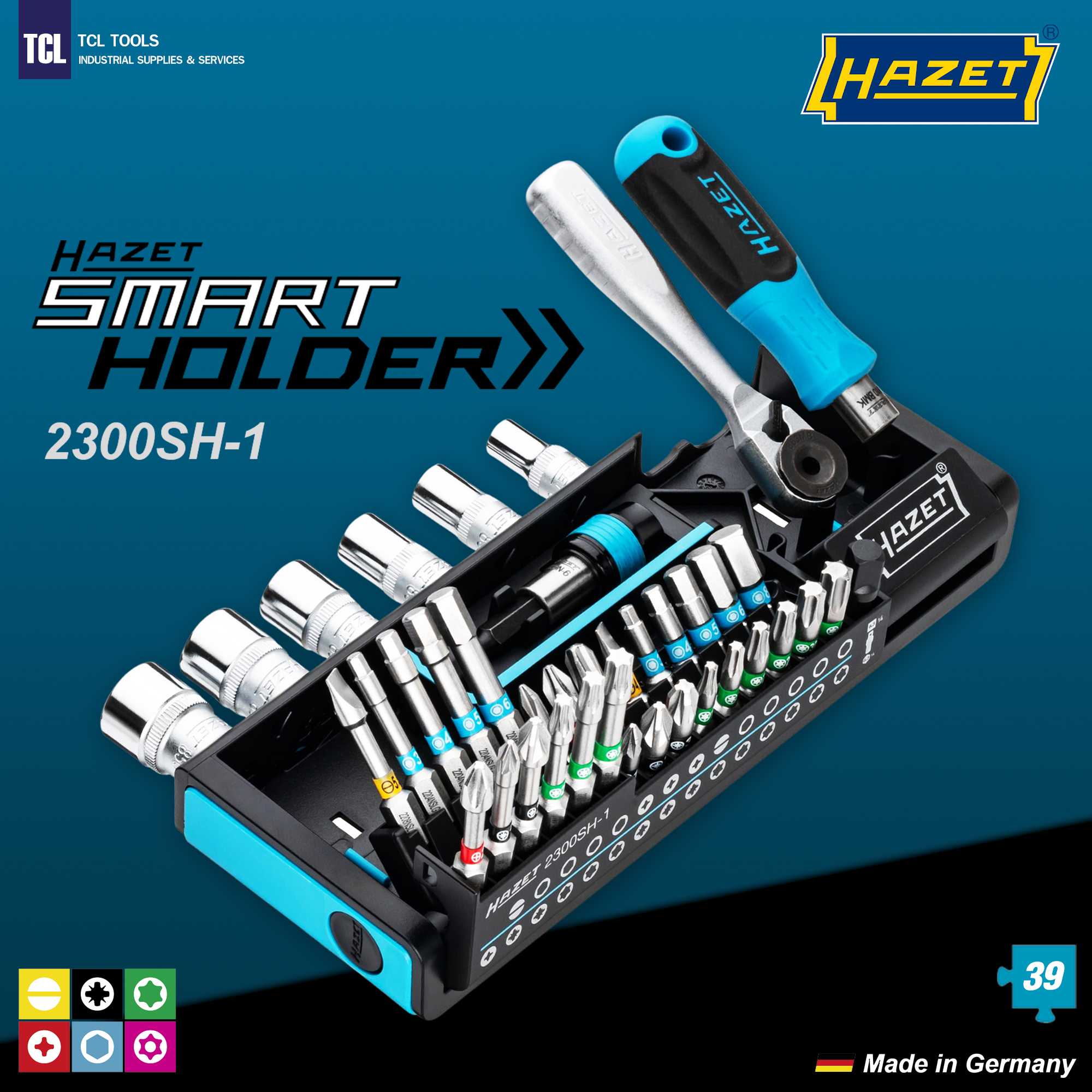 HAZET ชุดเครื่องมือ Smart Holder รุ่น 2300SH-1 | LINE SHOPPING