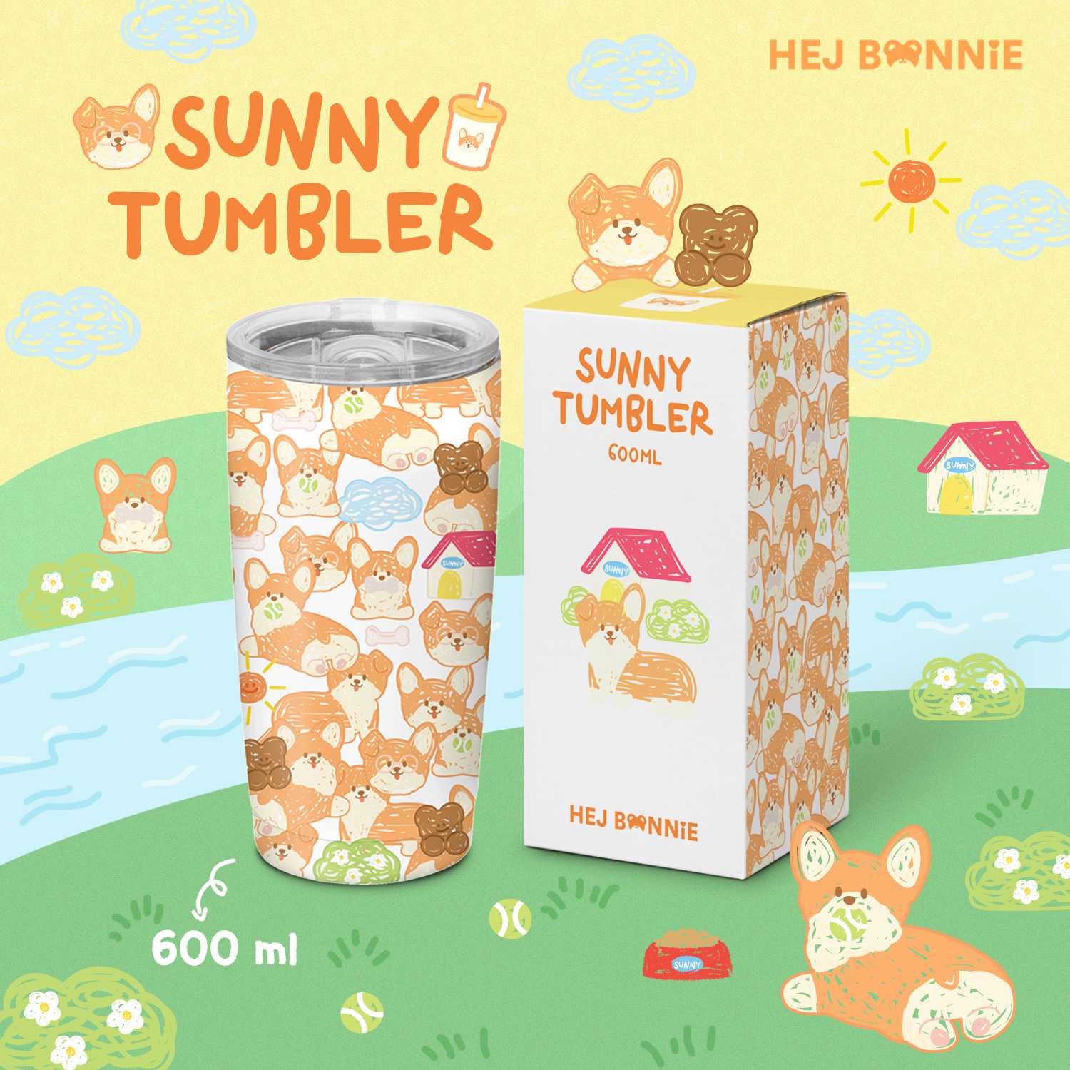 [Sold out] Meet My Sunny Tumbler l Hej Bonnie Official | LINE SHOPPING