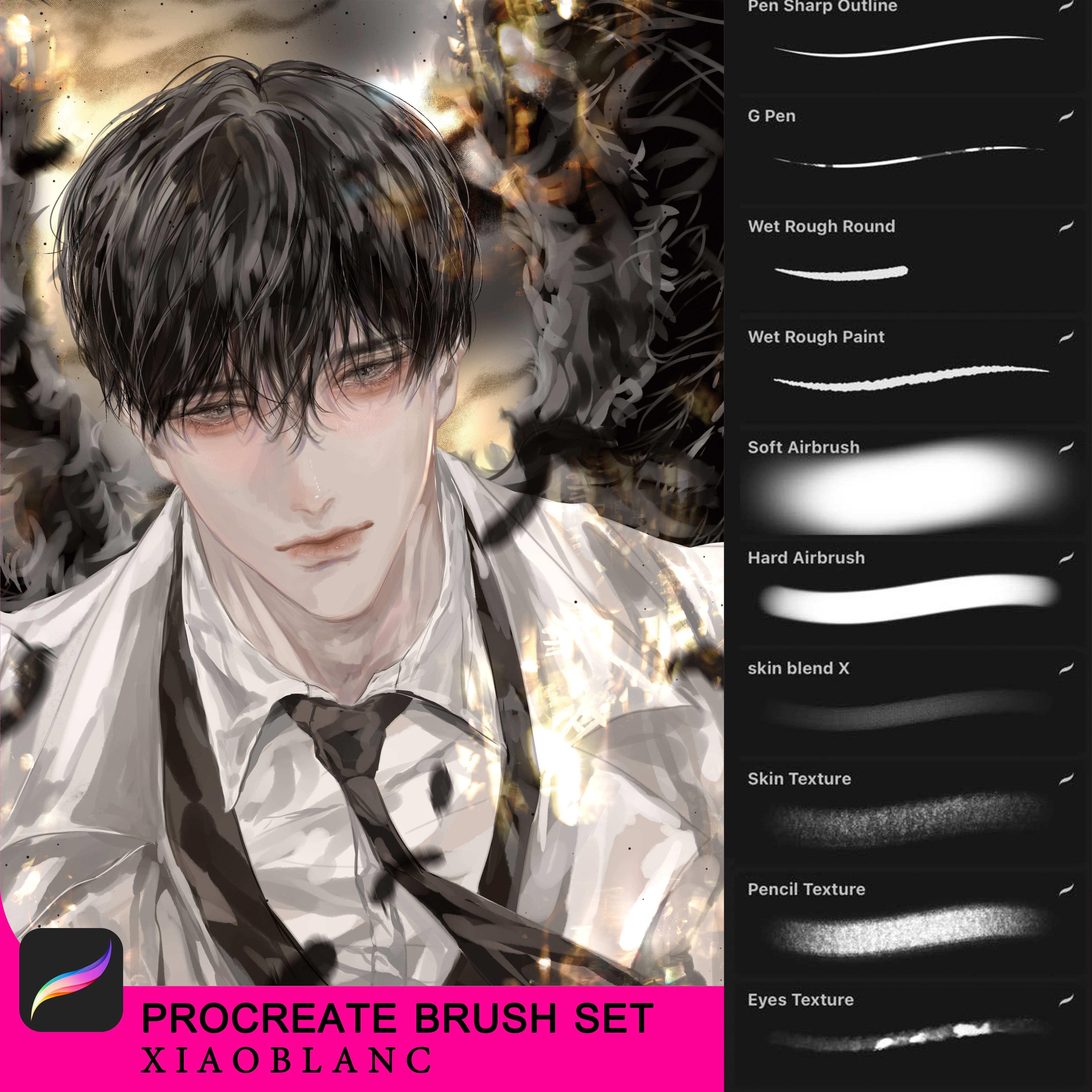 Procreate 29Brush Set บรัชโปรครีเอท วาดการ์ตูน(ไฟล์พร้อมติดตั้ง) | LINE SHOPPING