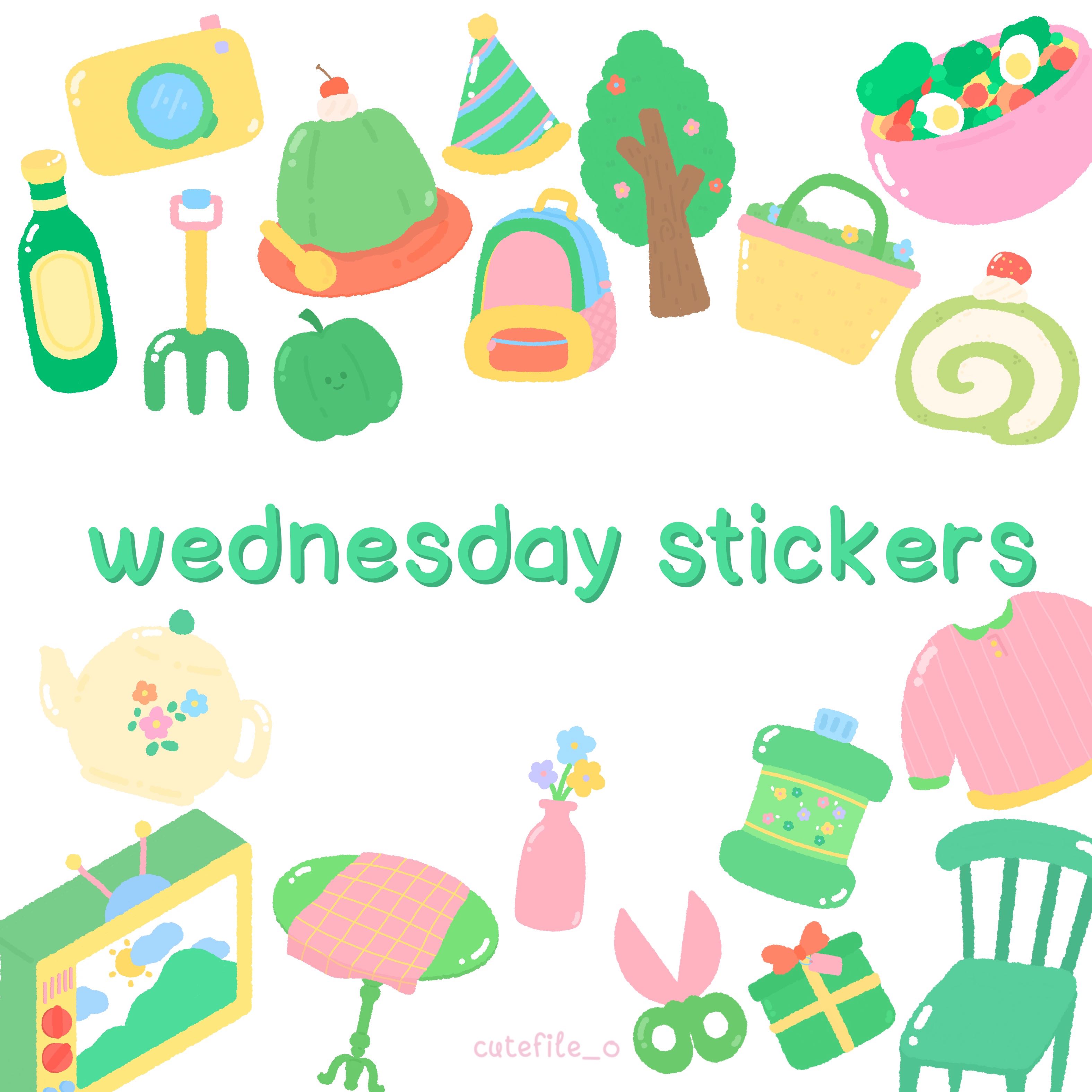 wednesday stickers | LINE SHOPPING