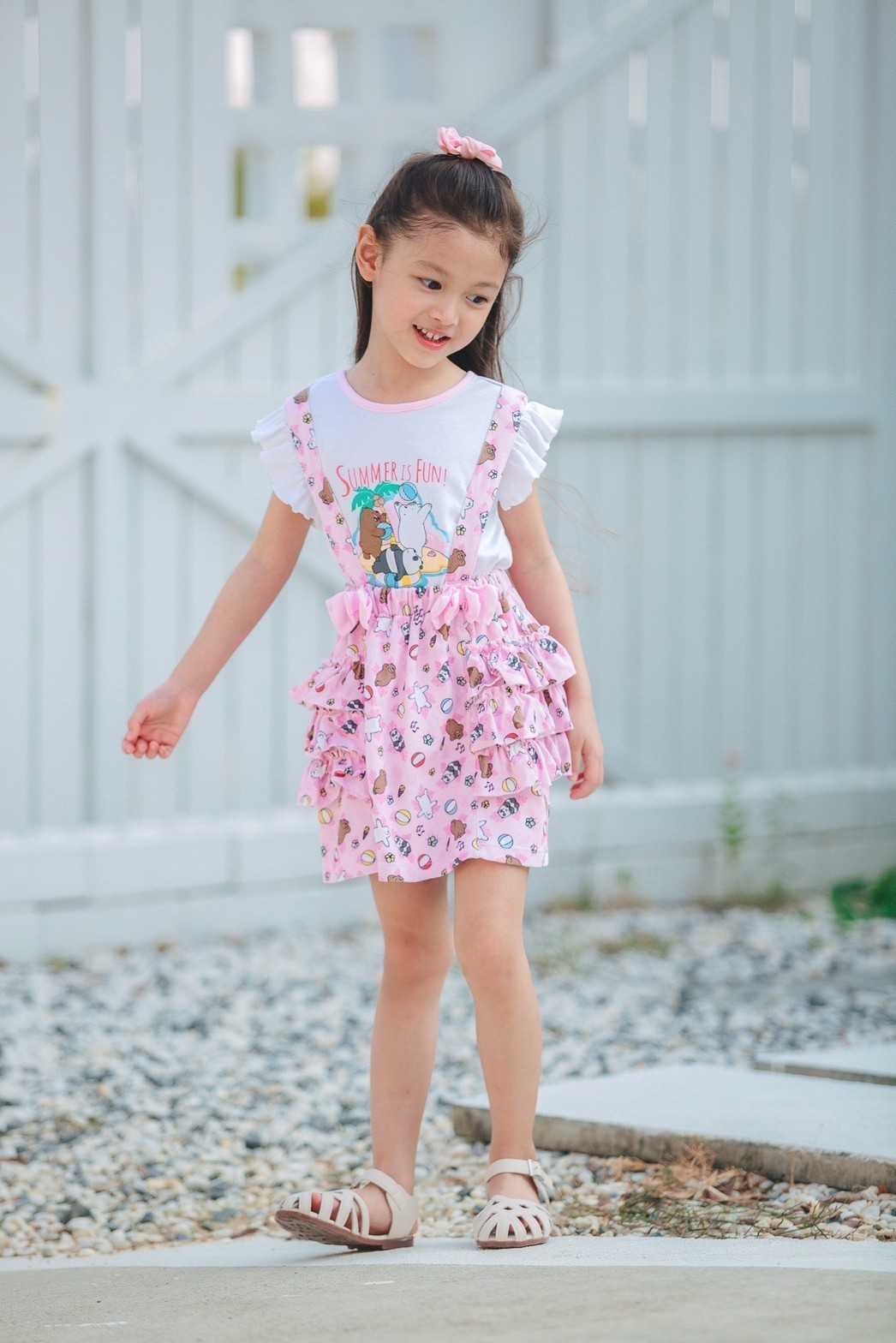 We Bare Bears - Dress + Hat 3หมีจอมป่วน - WB020 (12/18M-4/6Y) ขายดีตลอดกาล | LINE SHOPPING