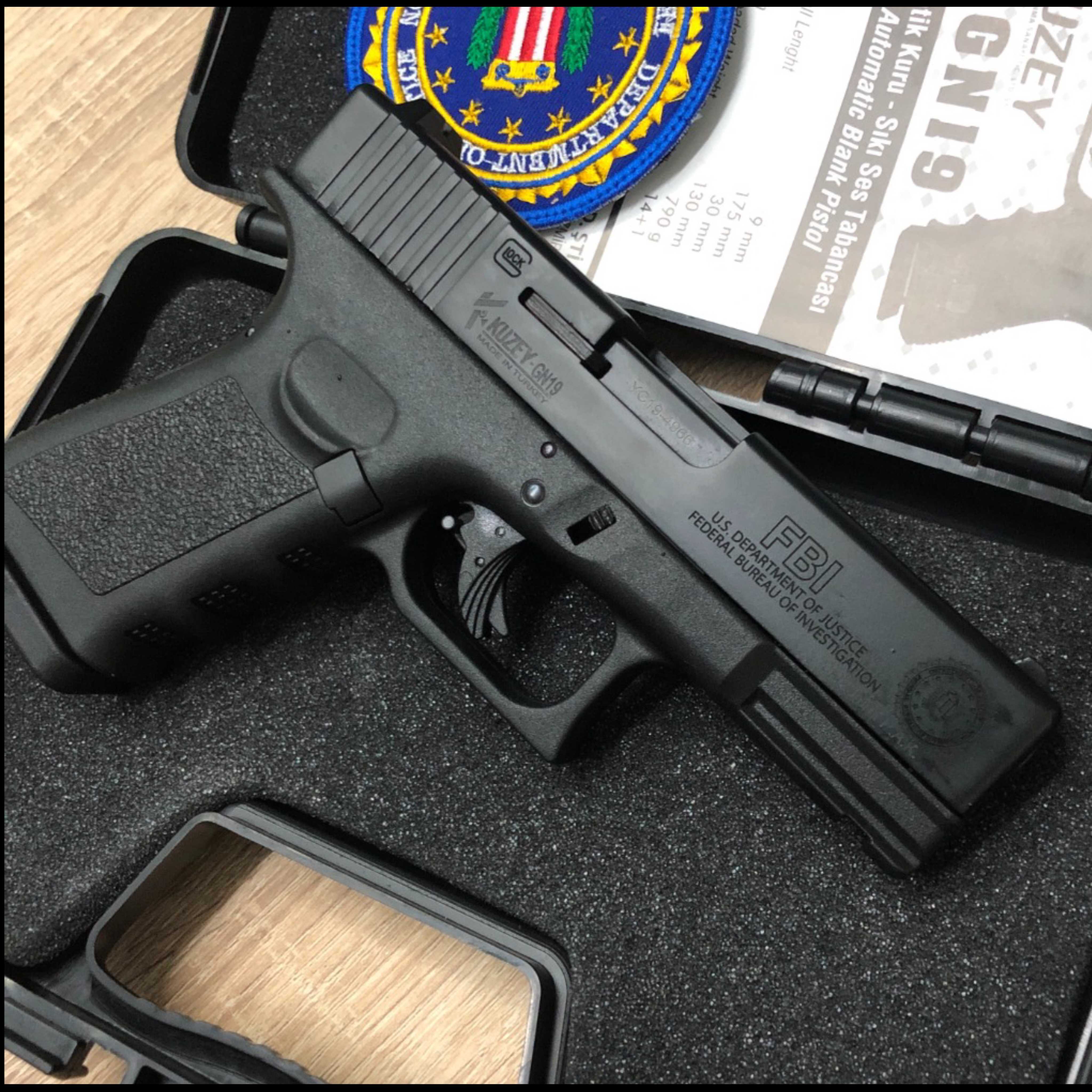 Kuzey Glock 19 Gen 3 FBI ดำล้วน | LINE SHOPPING