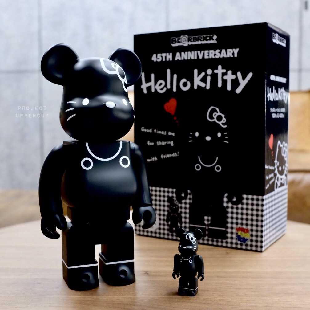 BE@RBRICK 400%+100% HELLO KITTY - Generation 80's (Black) [New] | LINE SHOPPING