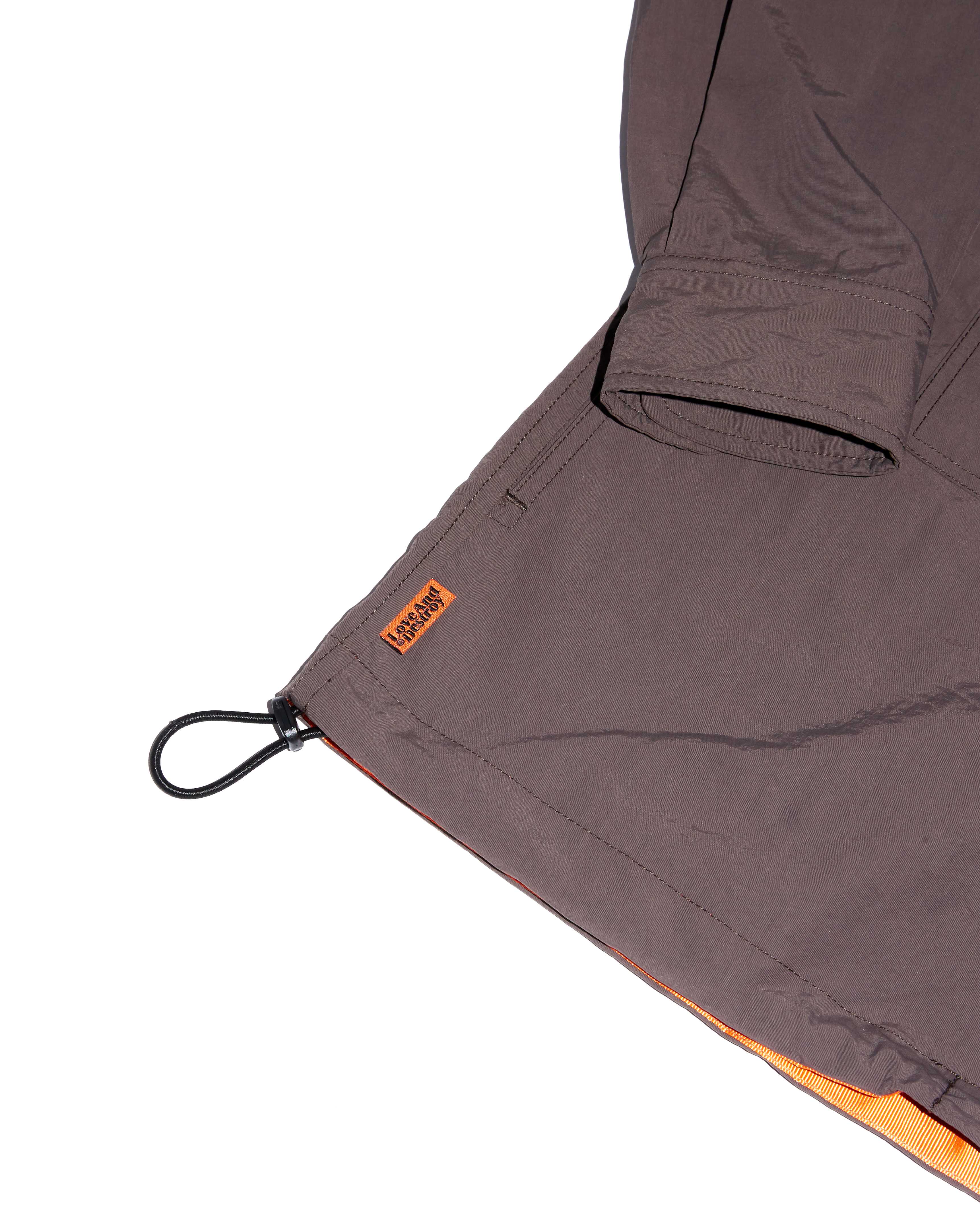 LAD BROWN NYLON WINDBREAKER | LINE SHOPPING