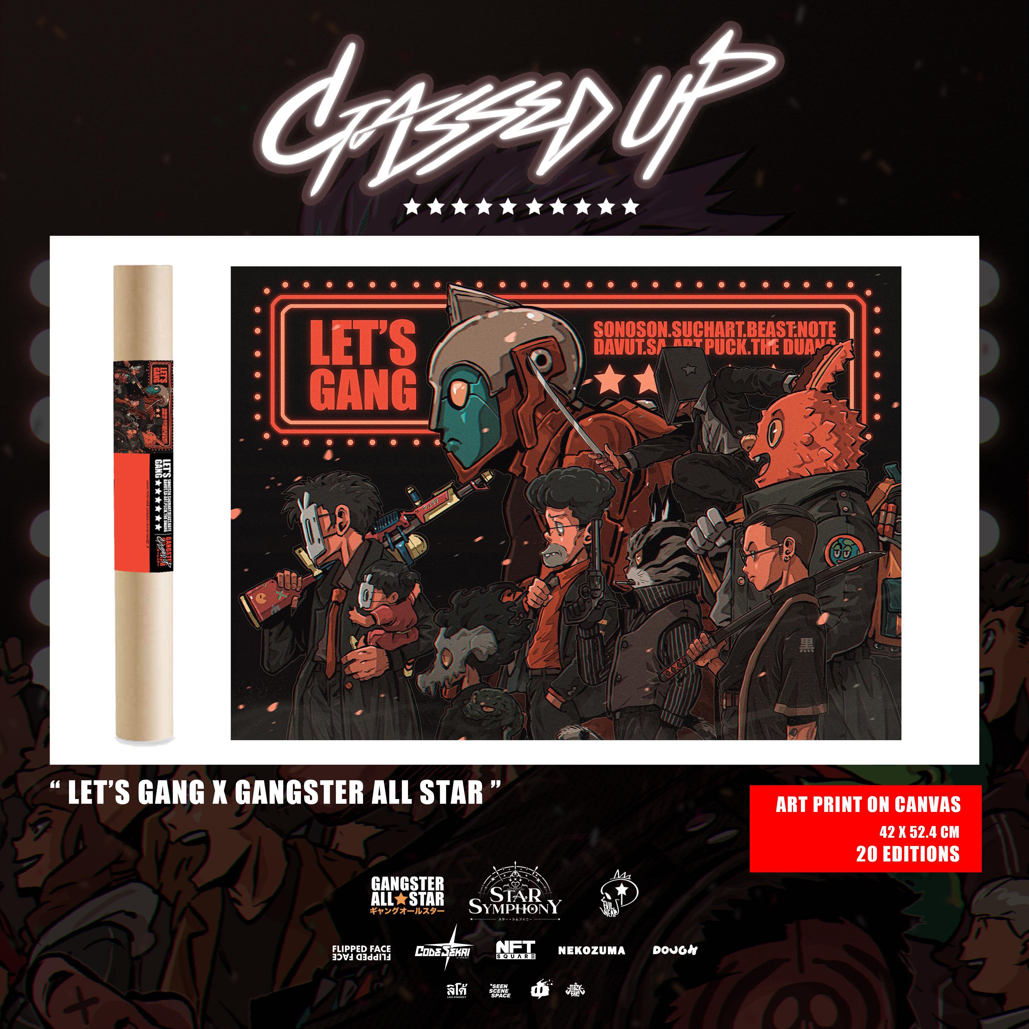 Let’s Gang x Gangster All Star (Print on canvas) | LINE SHOPPING
