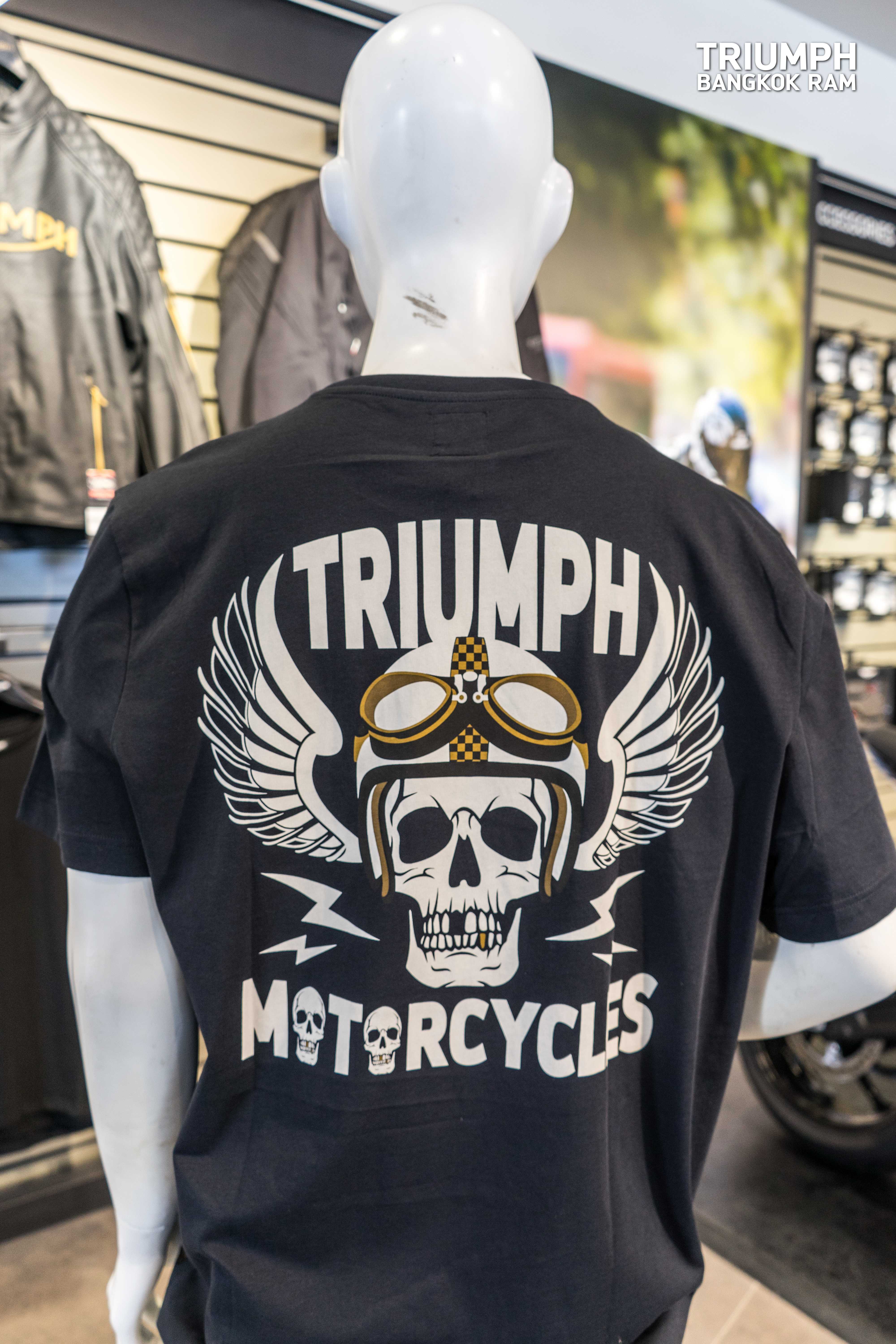 เสื้อยืด Triumph รุ่น RECKLESS T-SHIRT BLACK (MTSS22017) | LINE SHOPPING
