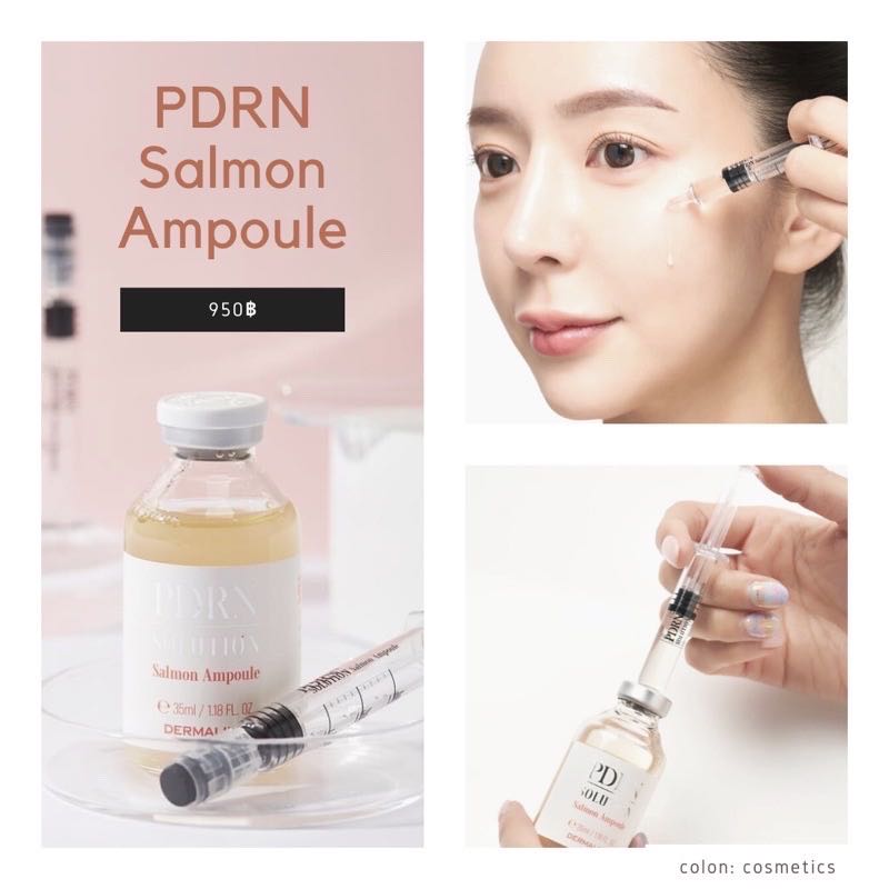 Dermaline PDRN Solution Salmon Ampoule 35ml. แอมพูล DNA แซลมอน | LINE SHOPPING