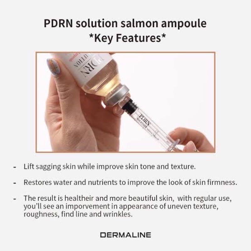 Dermaline PDRN Solution Salmon Ampoule 35ml. แอมพูล DNA แซลมอน | LINE SHOPPING