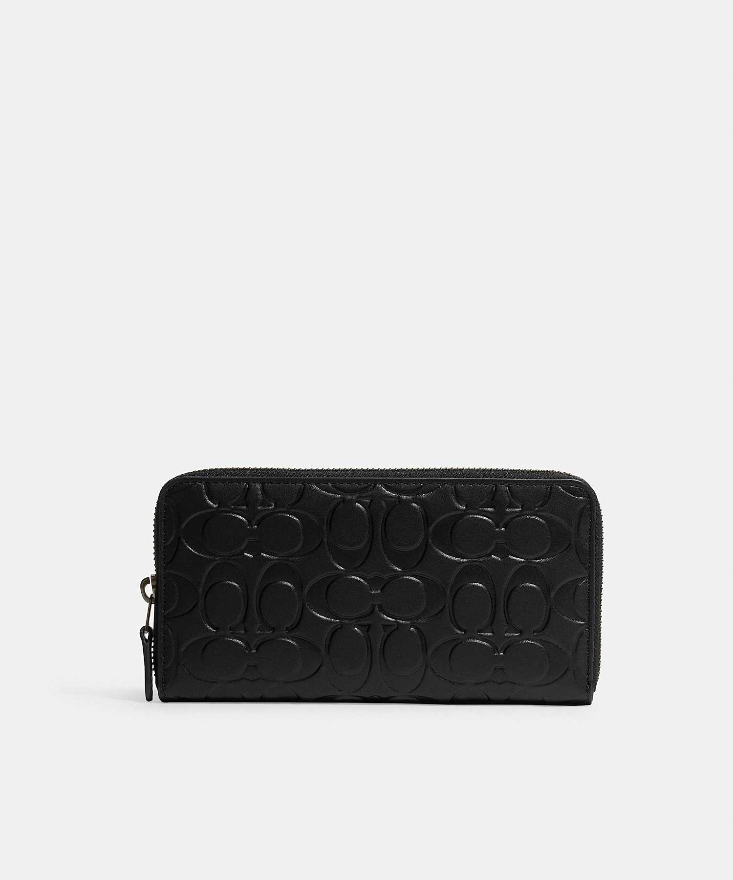 COACH ACCORDION WALLET IN SIGNATURE LEATHER CE551 QB/BK | LINE SHOPPING
