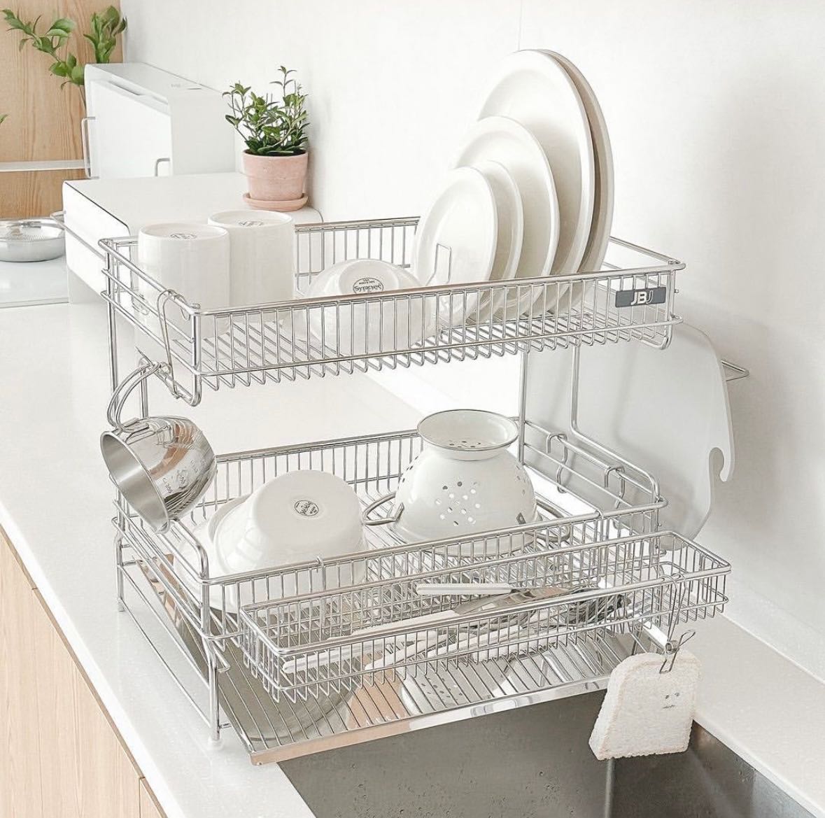(พรีออเดอร์) JBJ All in one Dish Drying Rackที่คว่ำจาน2ชั้น แบรนด์ ...