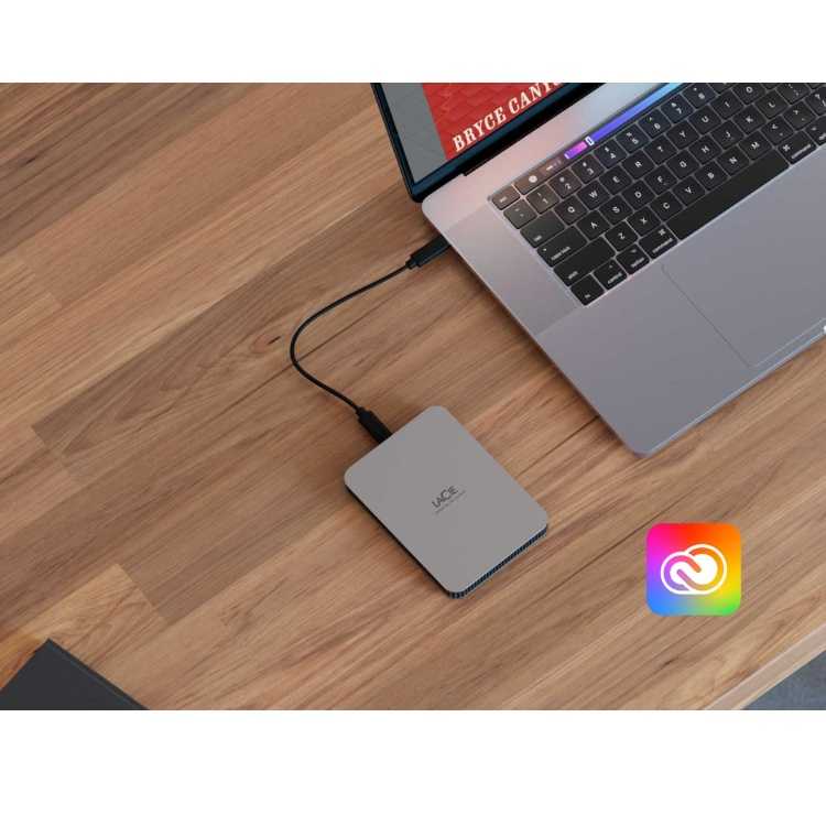LaCie Mobile Drive v2 2TB I 5TB USB-C Moon Silver (STLP) | LINE SHOPPING