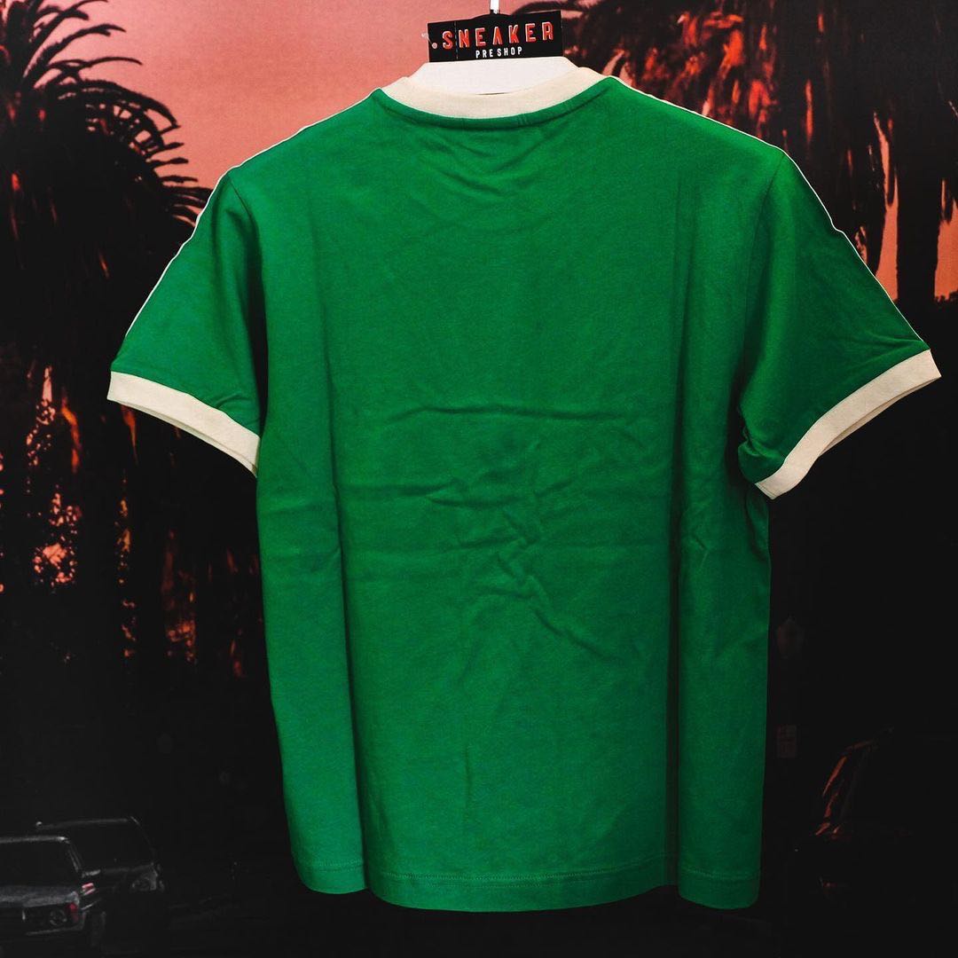 Adidas x Sporty & Rich Ringer Tee Green Cream | LINE SHOPPING