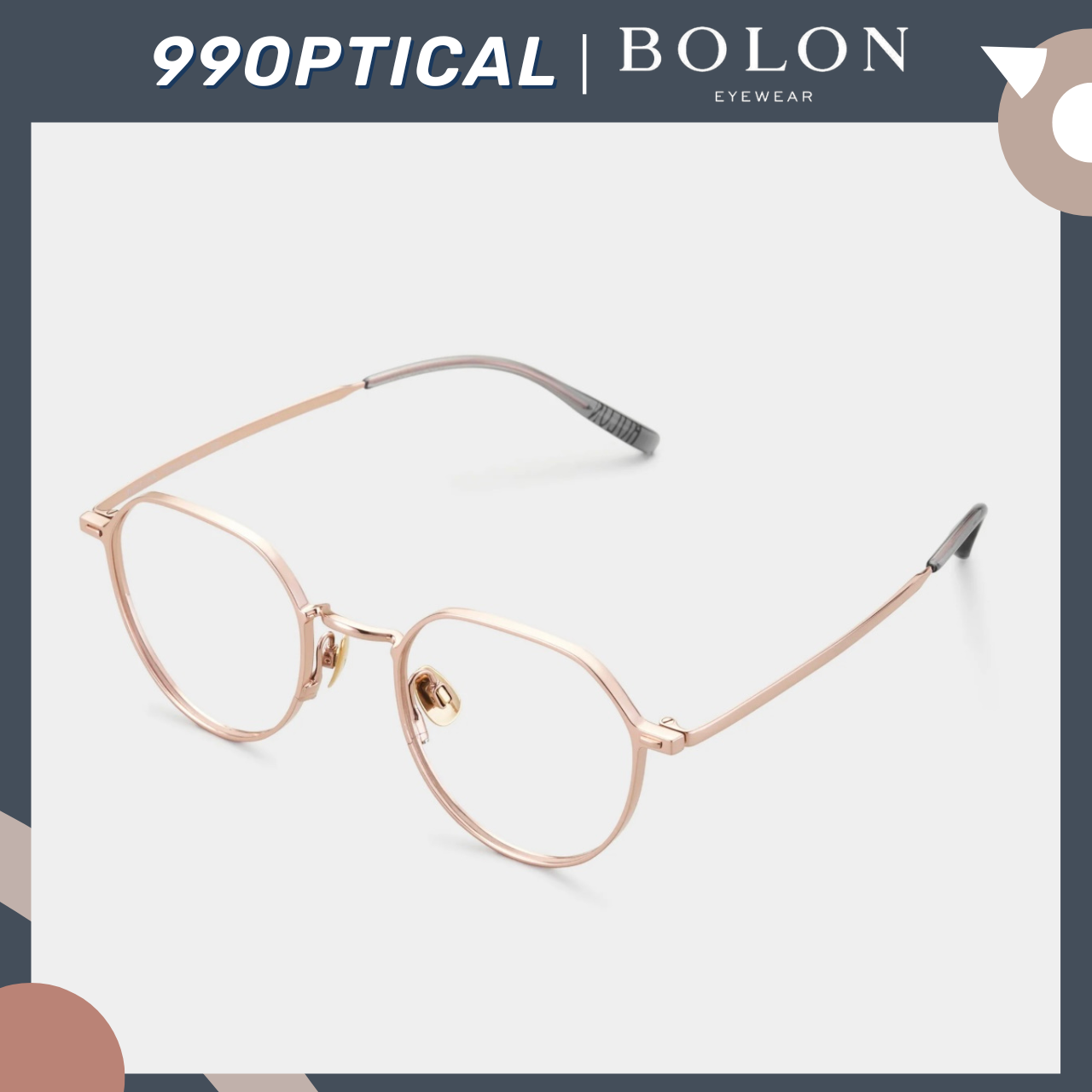กรอบแว่นตา Bolon Eyewear รุ่น Meridian BT1559 รุ่นพิเศษ กรอบไททาเนี่ยม ...