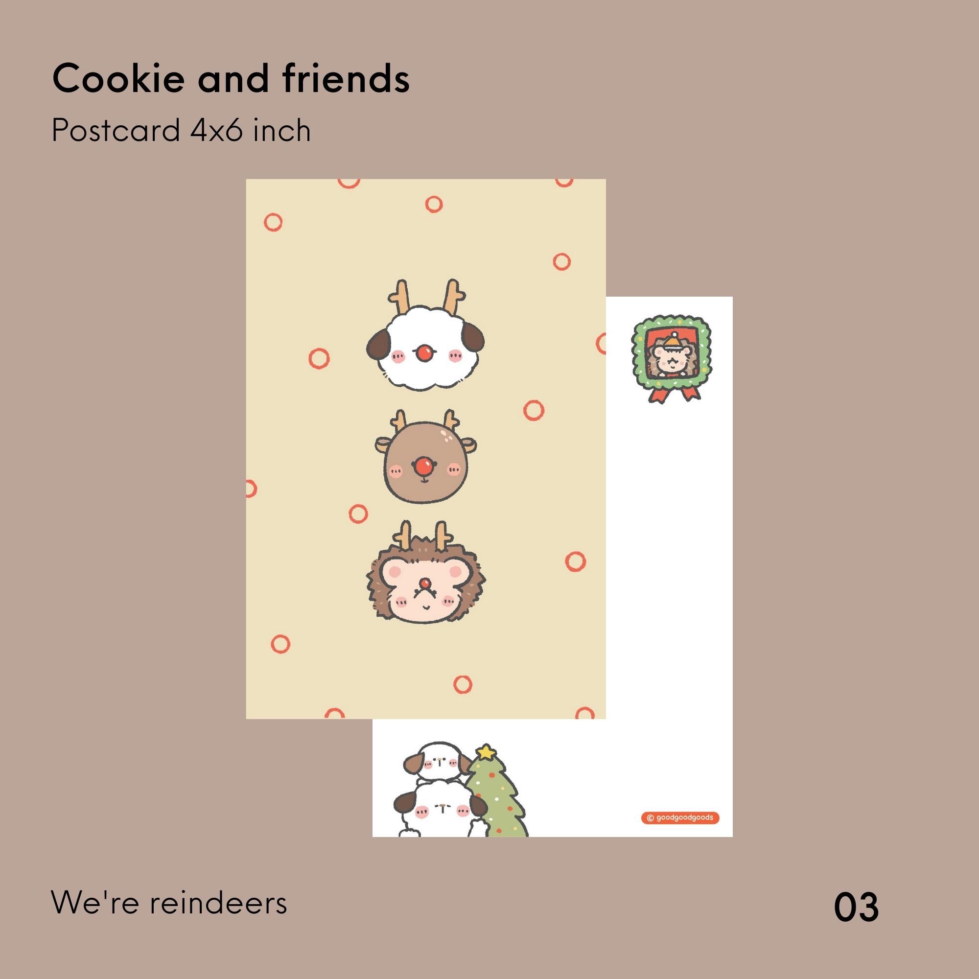 Cookie and friends - Postcard : Christmas and New year | LINE SHOPPING