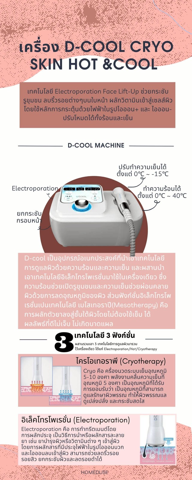 D-Cool Electroporation Hot&Cool Machine | LINE SHOPPING
