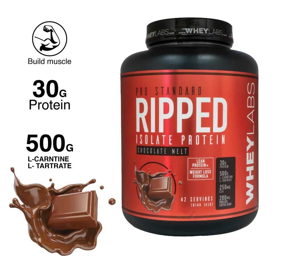 Whey Labs Ripped Isolate Whey Protein 4lbs - (เวย์โปรตีนลดไขมัน เสริม ...