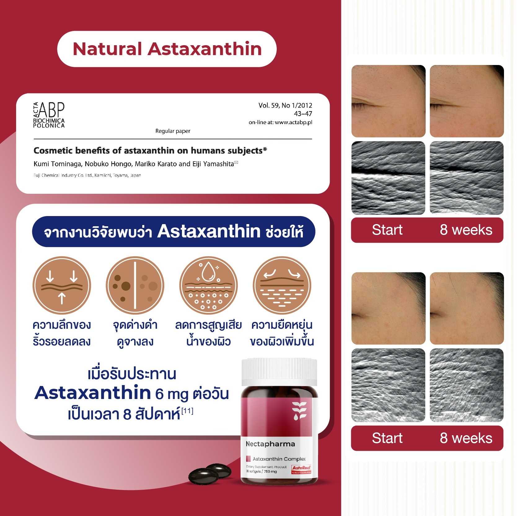 AstaReal Astaxanthin + CoQ10 by Nectapharma สารต้านอนุมูลอิสระ ผิวอ่อน ...
