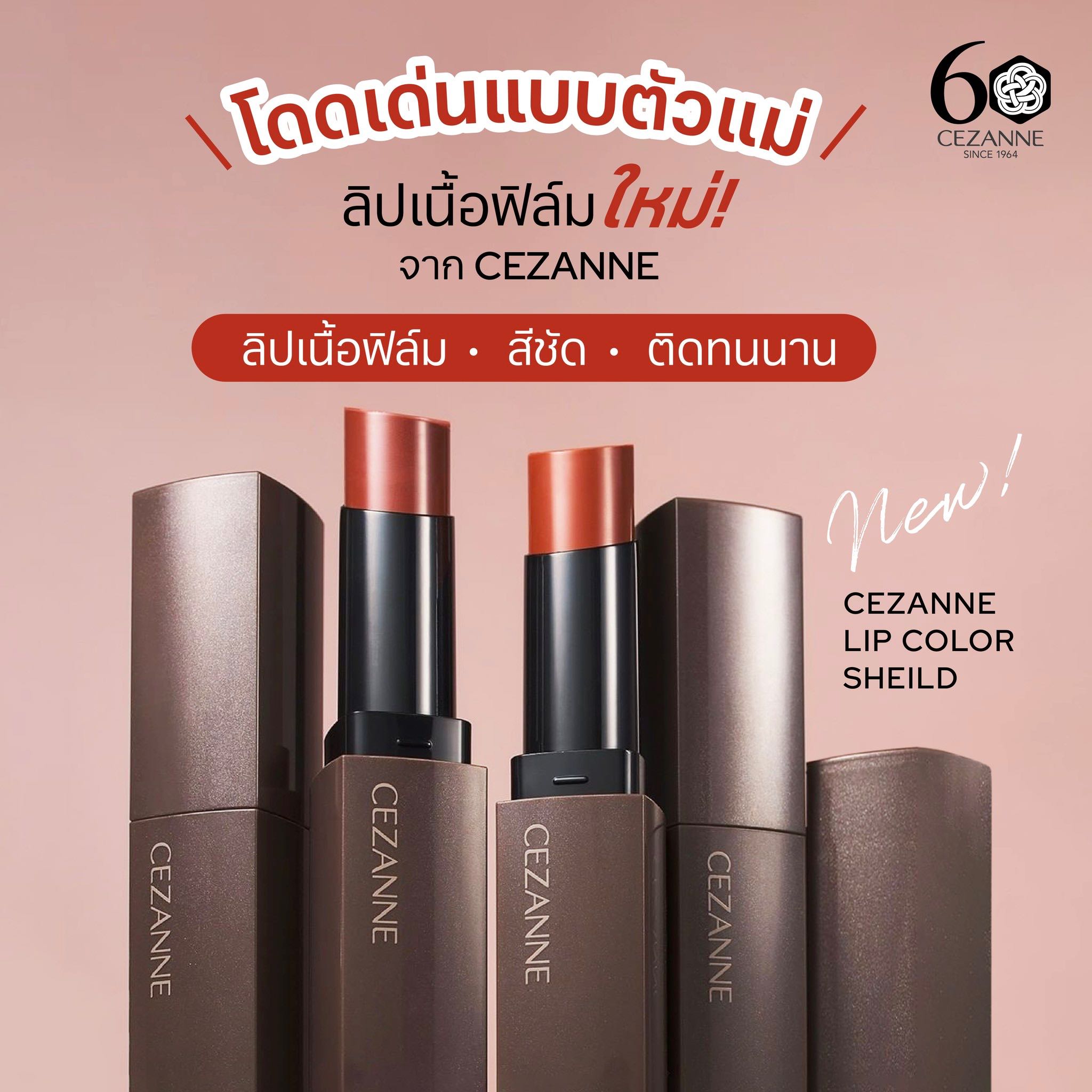 CEZANNE Lip Color Shield ลิปเนื้อฟิล์ม สีชัด ติดทนนาน | LINE SHOPPING