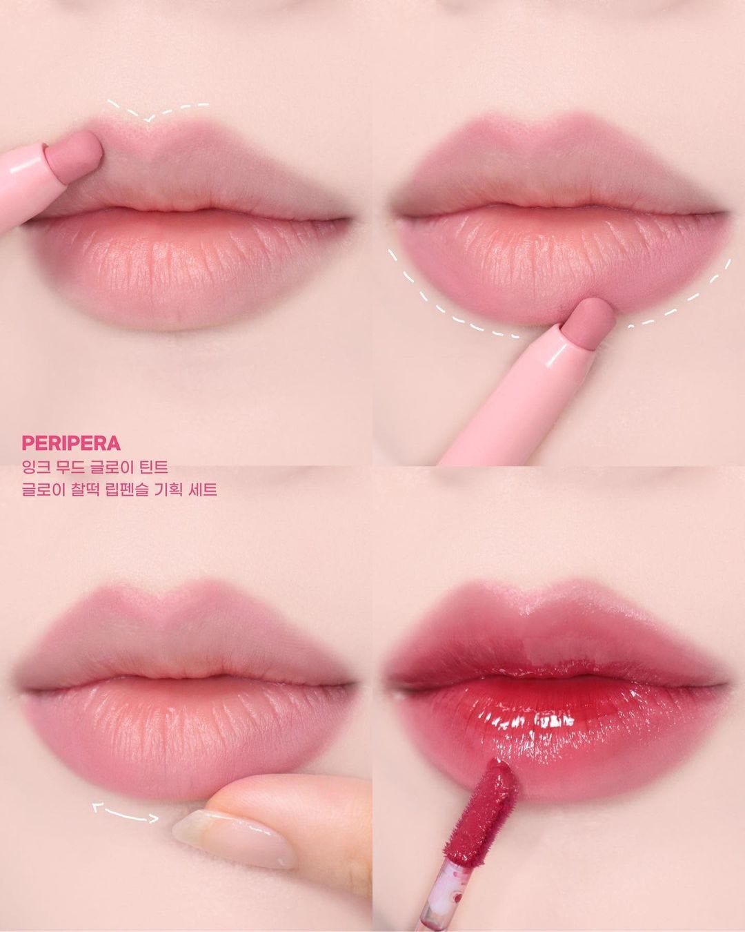 Peripera Ink Mood Glowy Tint + Over Lip Pencil Limited Set 2023 | LINE ...