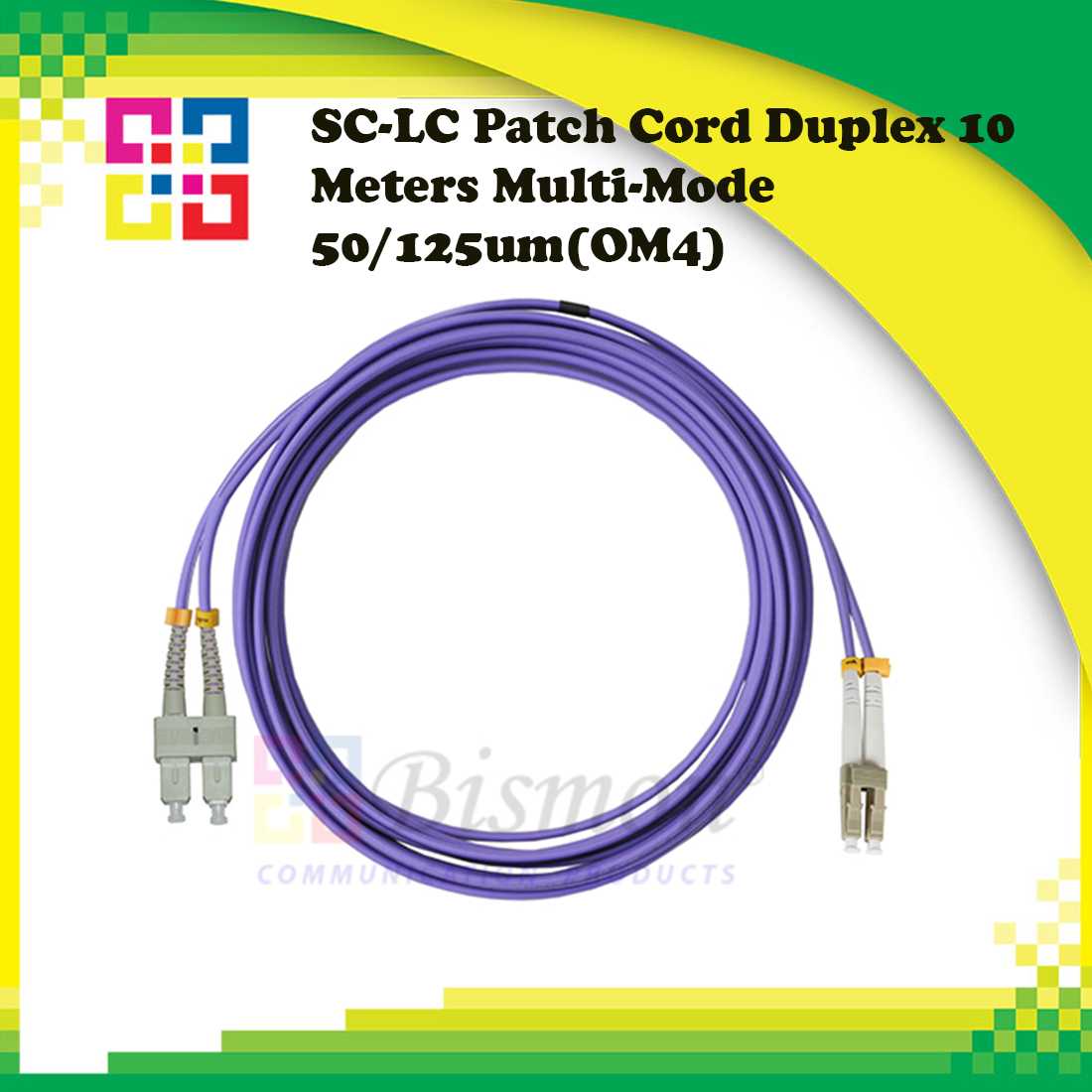 สายไฟเบอร์สำเร็จรูป SC/UPC-LC/UPC Patch cord Fiber Optic Multimode OM4 ...