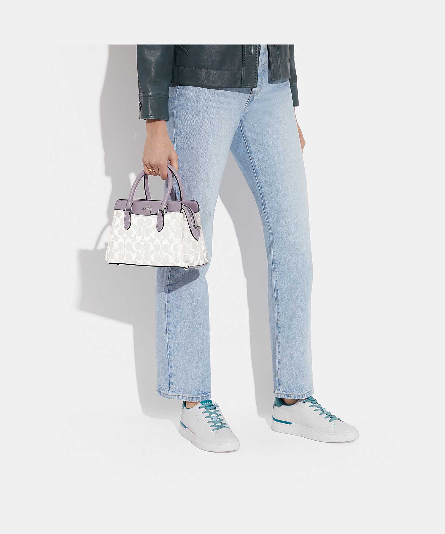 COACH MINI DARCIE CARRYALL IN SIGNATURE CANVAS CH174 SVVVJ | LINE SHOPPING