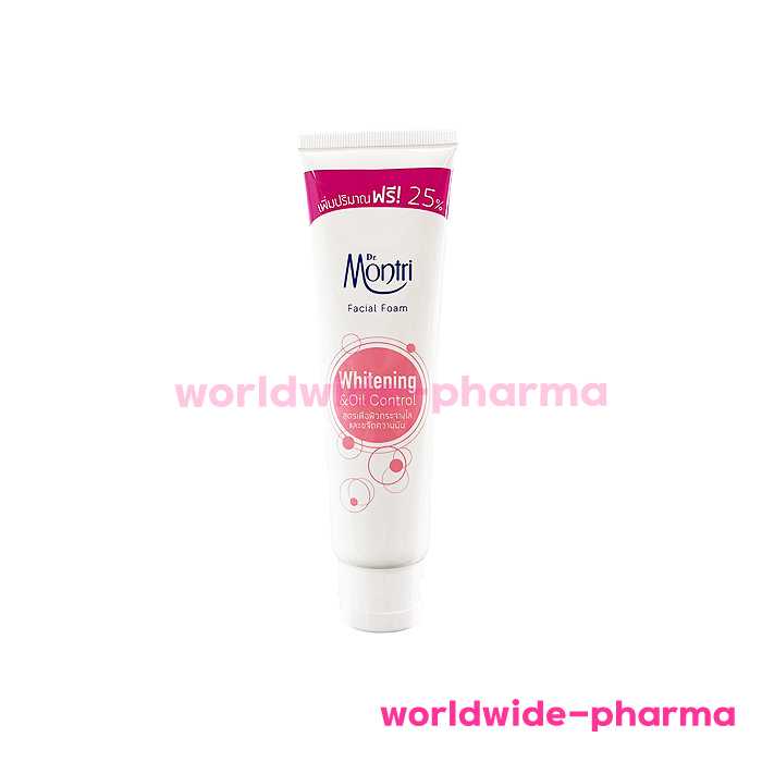 Dr.Montri ดร.มนตรี สีชมพู โฟมล้างหน้าสูตร Whitening & Oil control 125 ...