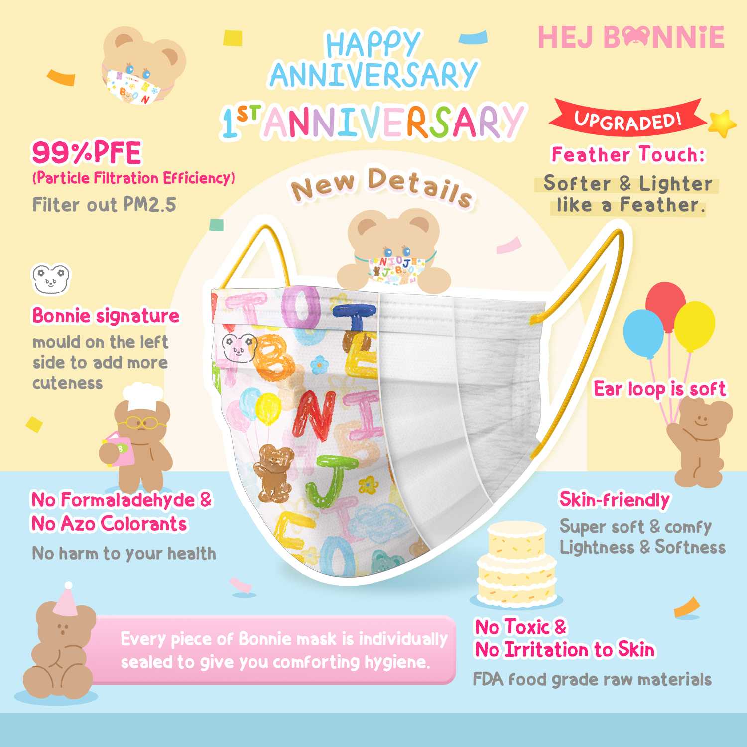 Happy Anniversary with Bonnie Mask l Hej Bonnie Official | LINE SHOPPING