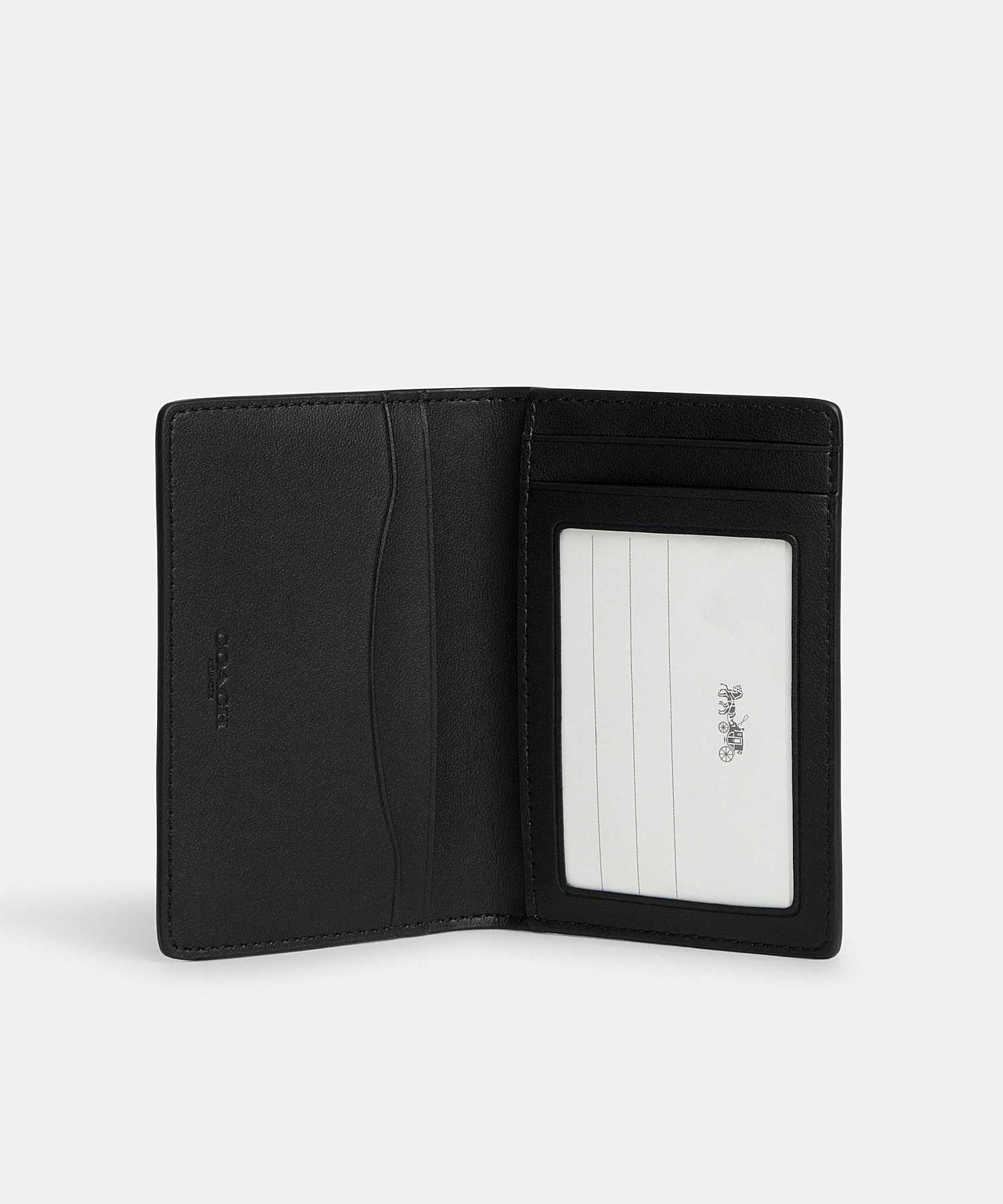 COACH ID WALLET IN SIGNATURE CANVAS CJ753 QBKHA | LINE SHOPPING