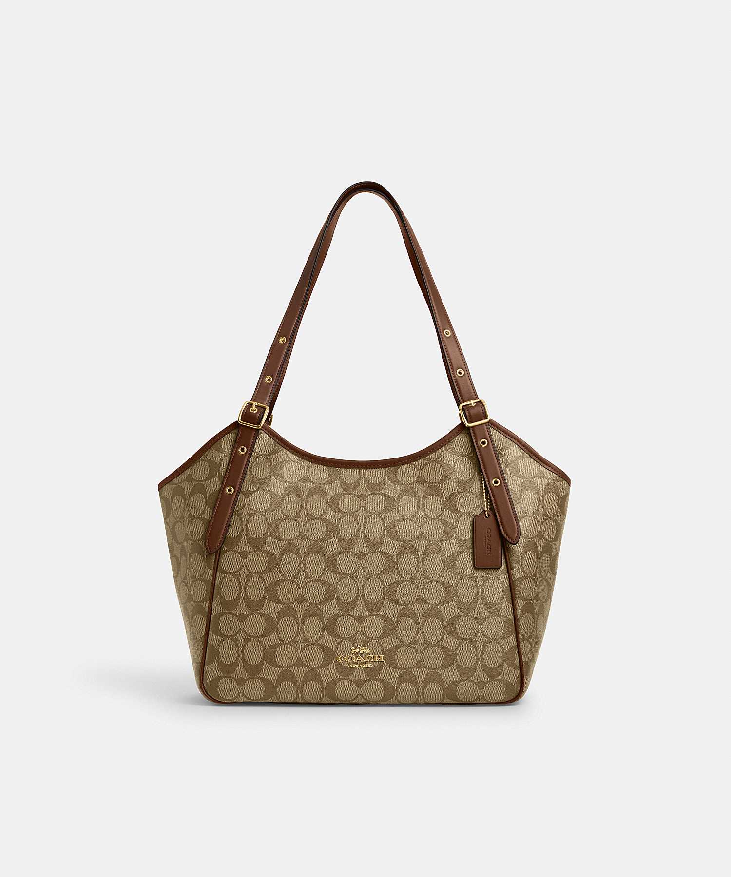 COACH MEADOW SHOULDER BAG IN SIGNATURE CANVAS CM076 IME74 | LINE SHOPPING