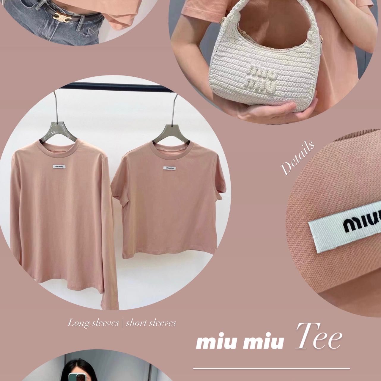(Pre-Order) Miu miu classic tee | LINE SHOPPING